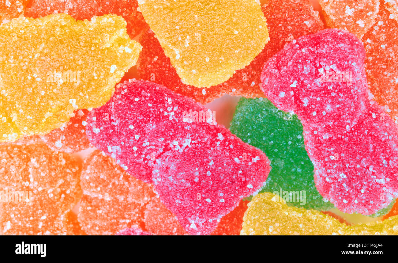 Multicolor Fruit Jelly Stock Photo - Alamy