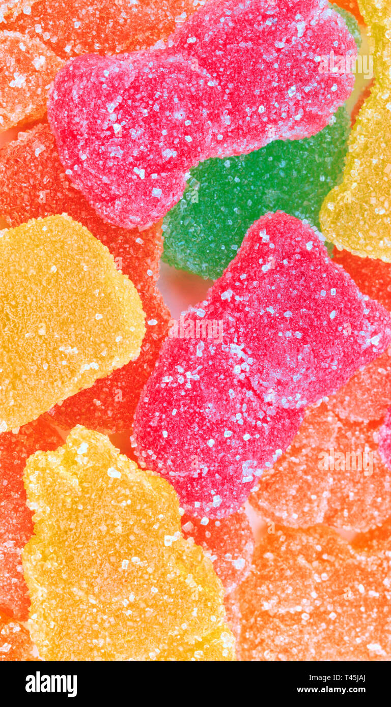 Multicolor Fruit Jelly Stock Photo - Alamy