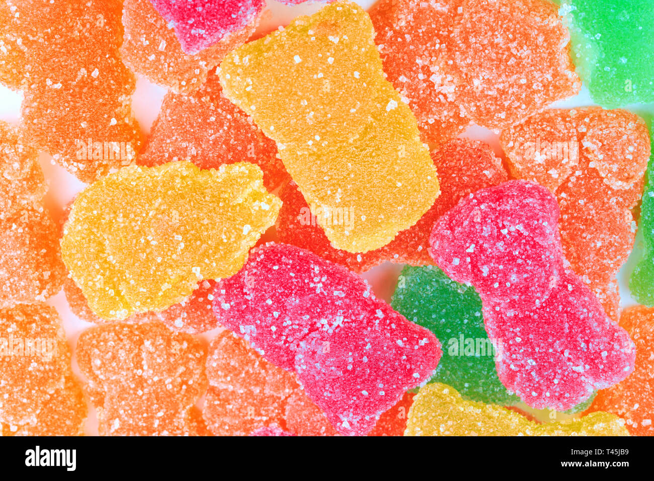 Multicolor Fruit Jelly Stock Photo - Alamy