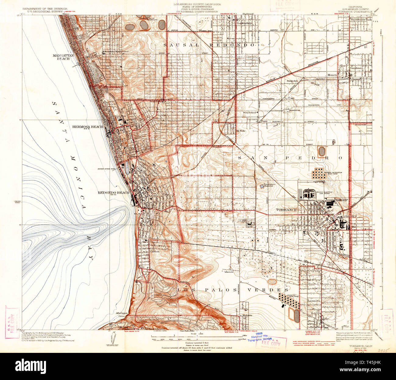 Map of torrance hi-res stock photography and images - Alamy