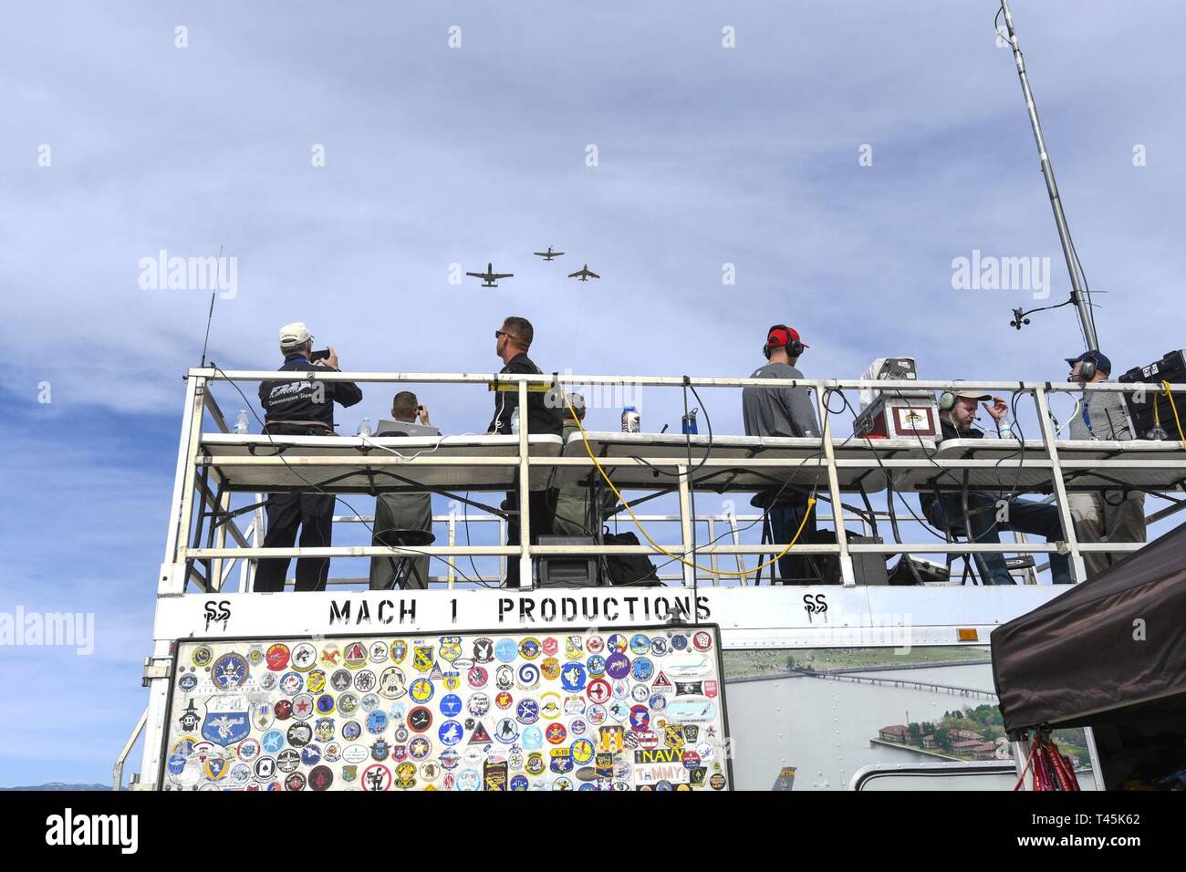 A U.S. Air Force A-10 Thunderbolt II, a TF-51 Mustang and an F-86 Sabre ...