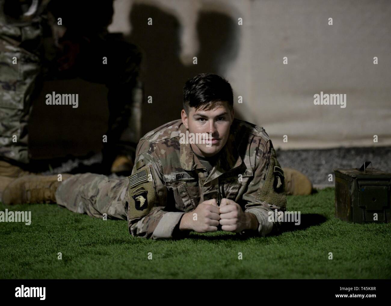 U.S. Army Pfc. Eric Eby, infantryman for Bravo Company 1-26 Infantry ...