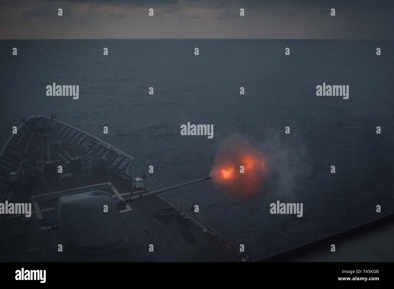 PHILLIPINE SEA (Mar. 01, 2018) The Ticonderoga-class guided-missile ...