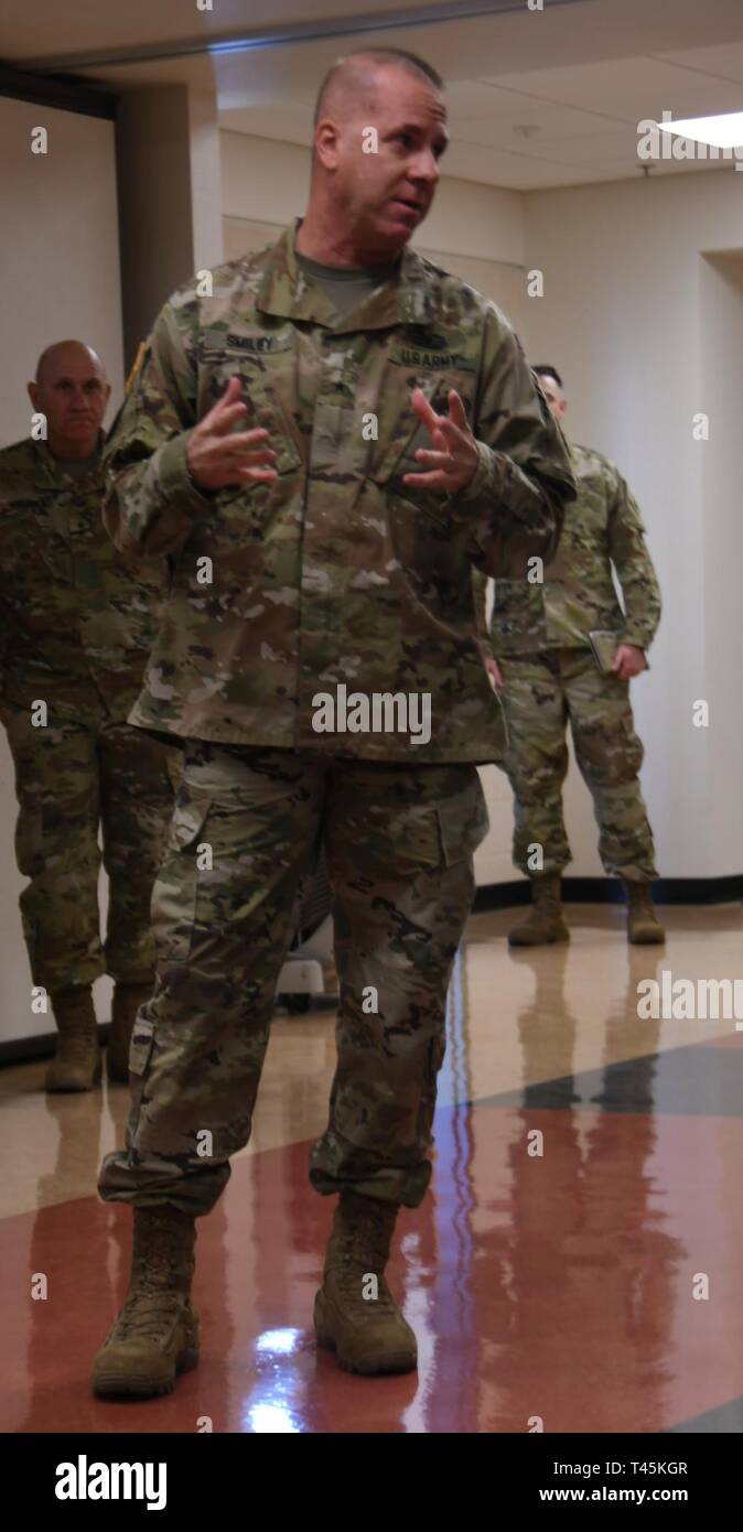 Brig. Gen. Jeffrey Smiley addresses Cal Guard Soldiers at Fort Hood ...