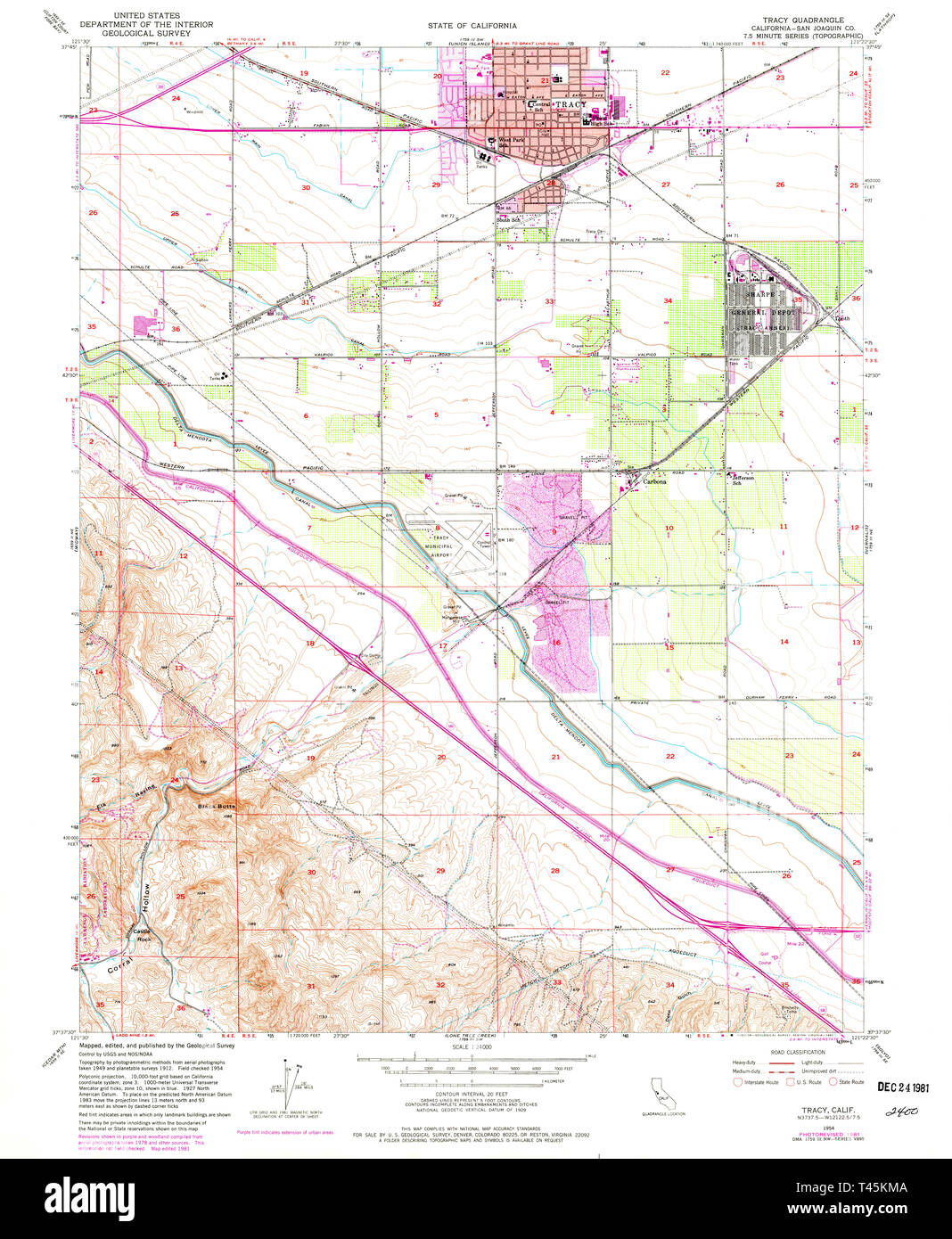Tracy map hi-res stock photography and images - Alamy
