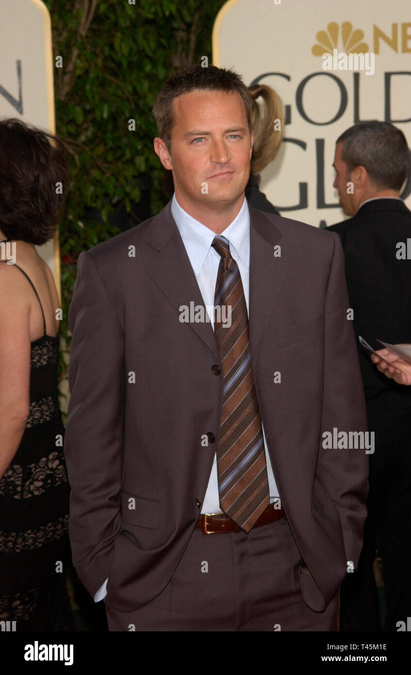 LOS ANGELES, CA. January 19, 2003: MATTHEW PERRY at the Golden Globe ...