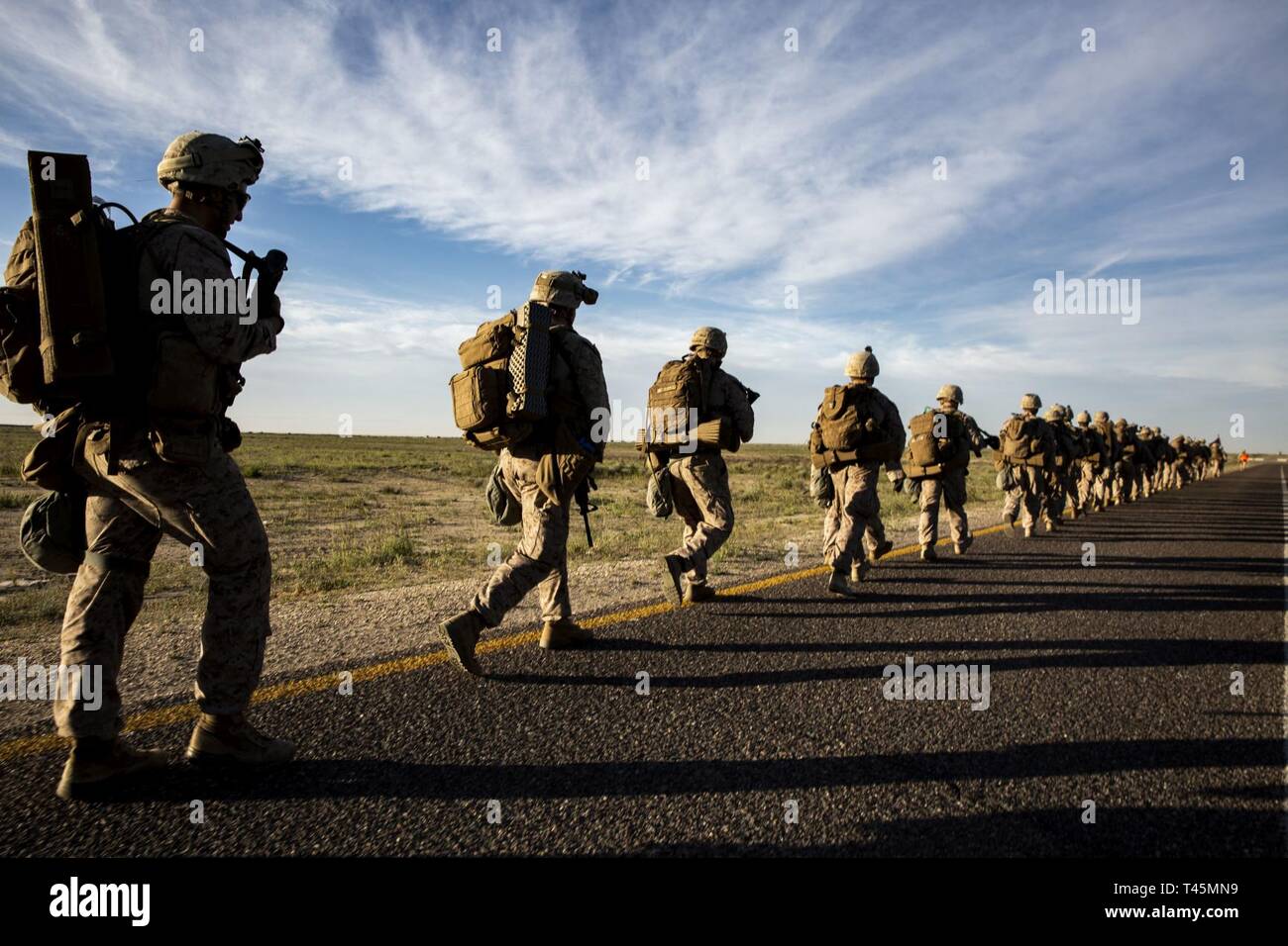 U.S. Marines with 3rd Battalion, 4th Marine Regiment, attached to ...