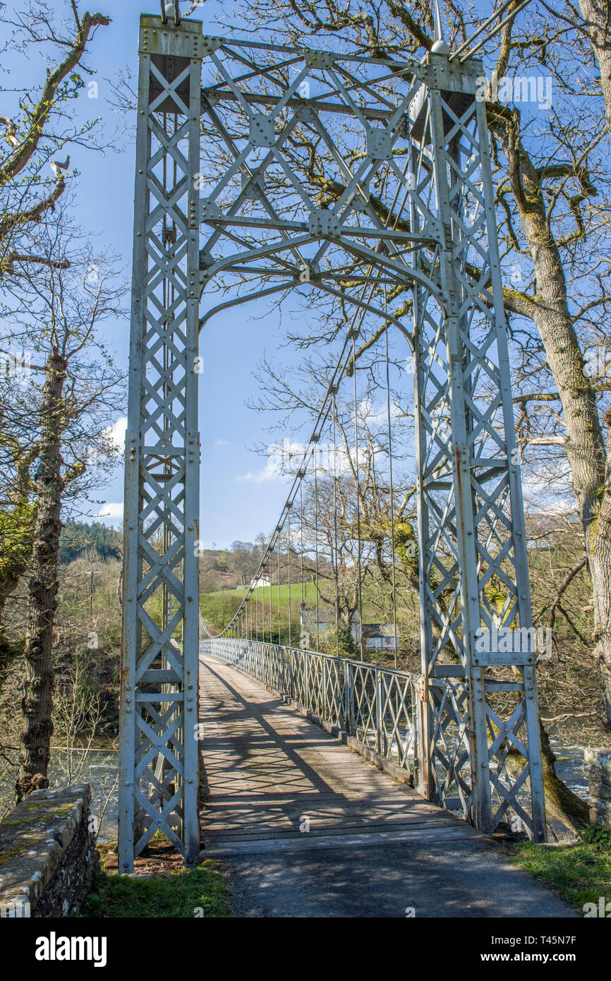 Llanstephan Bridge over the River Wye inbetween Llyswen and Erwood in ...