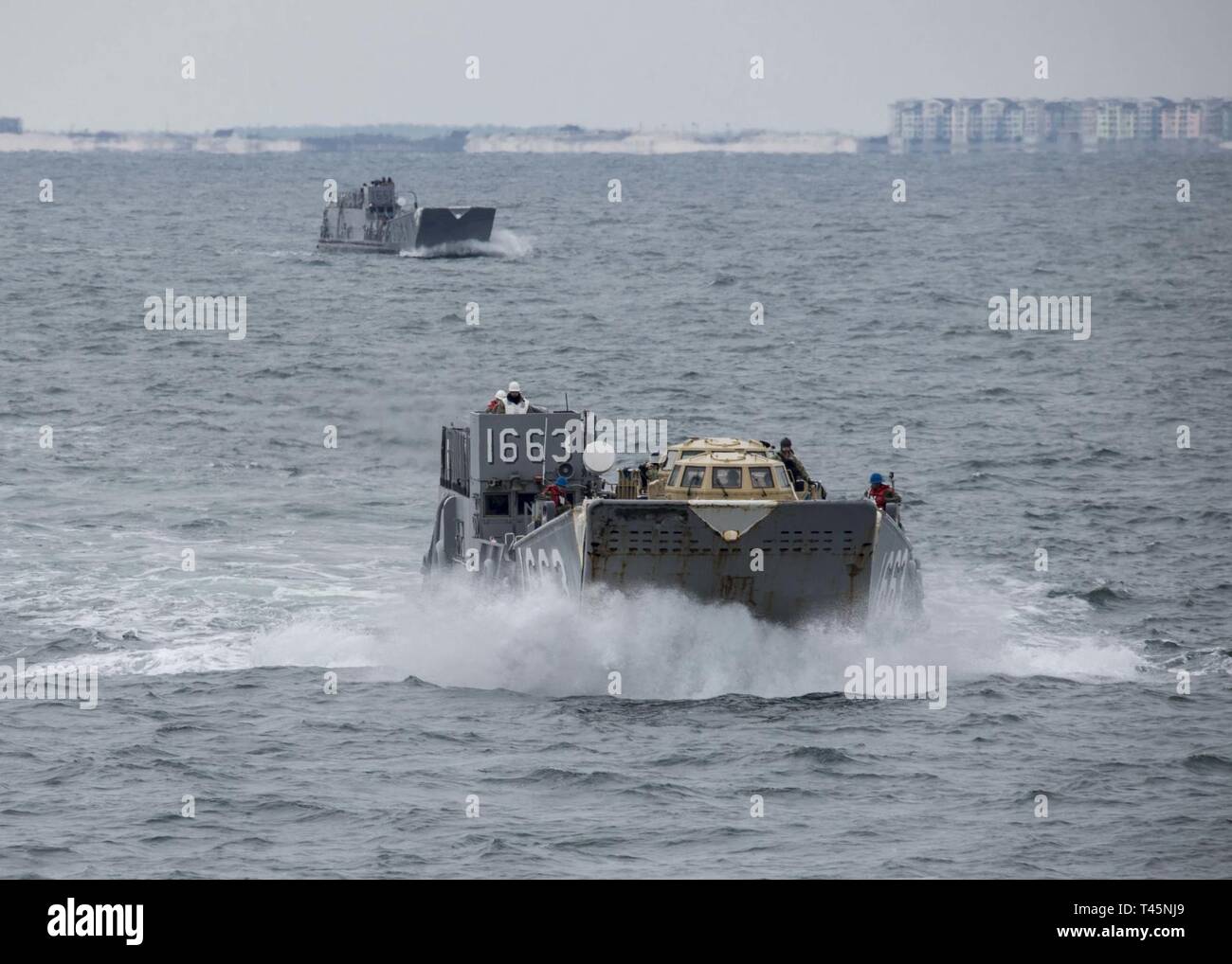 OCEAN (Mar. 5, 2019) A Landing craft utility boat, assigned to Assault ...