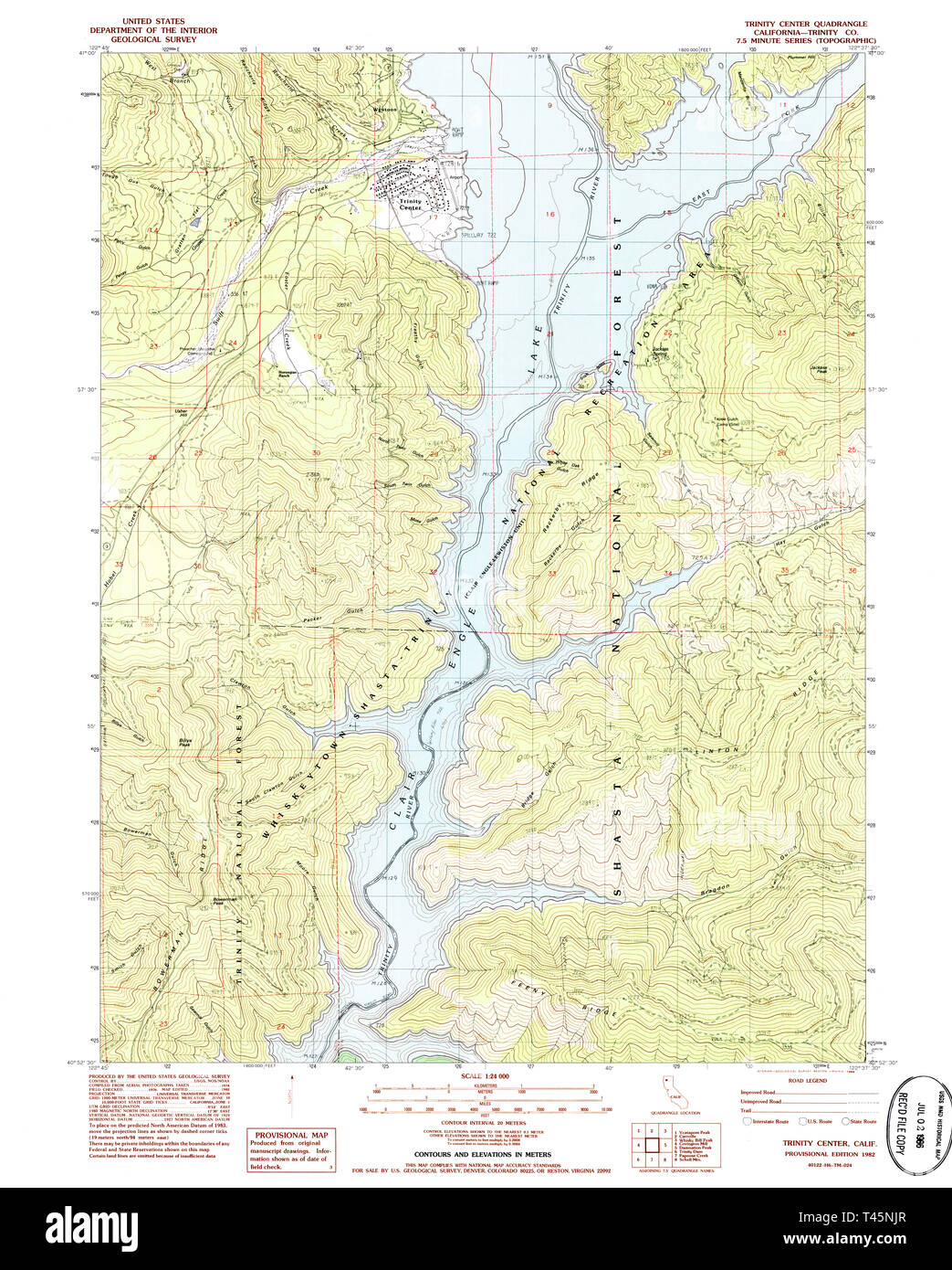 Trinity california map hi-res stock photography and images - Alamy