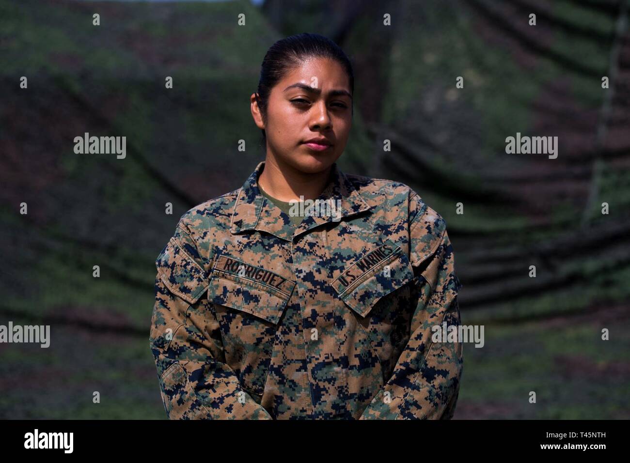 U.S. Marine Corps Lance Cpl. Cassandra Rodriguez is a food service ...