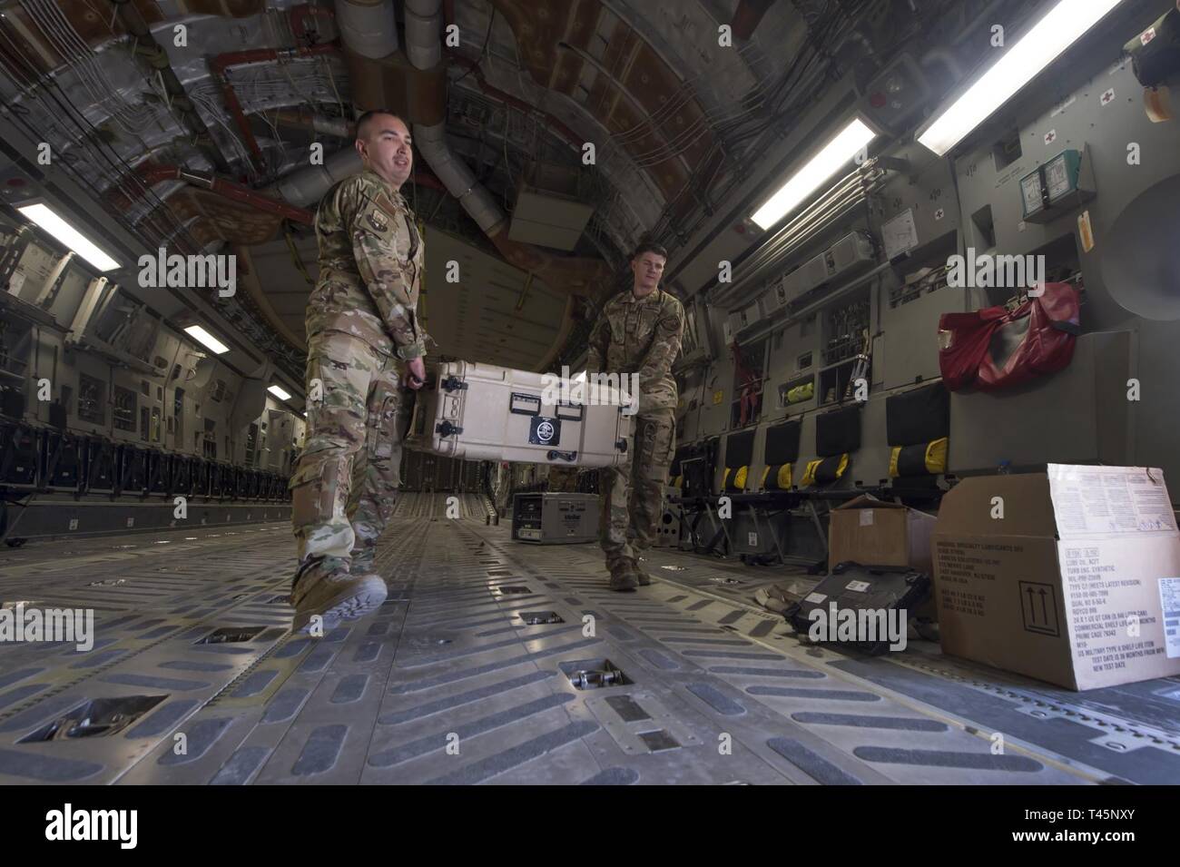 Master Sgt. Richard Barragan, left, 379th Expeditionary Communications ...