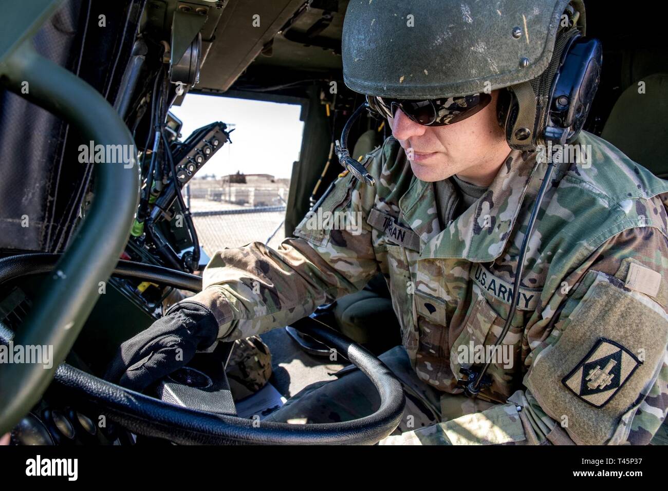 Spc. Gerald J. Trahan, a multiple launch rocket system crewmember ...