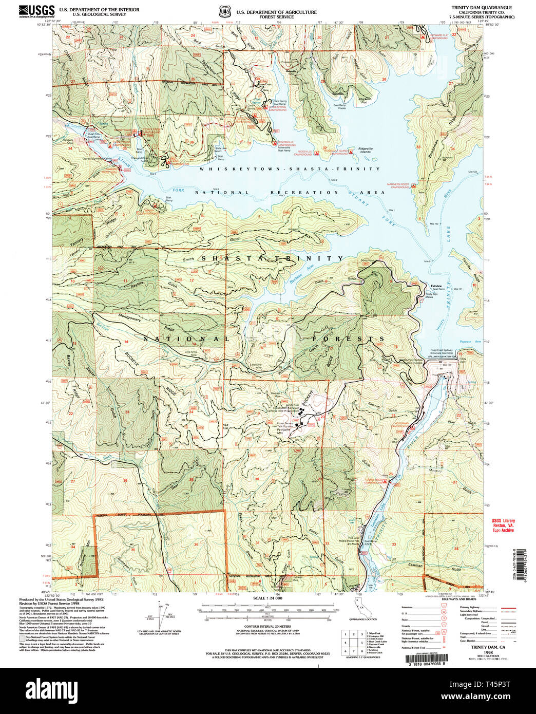 Trinity dam california hi-res stock photography and images - Alamy