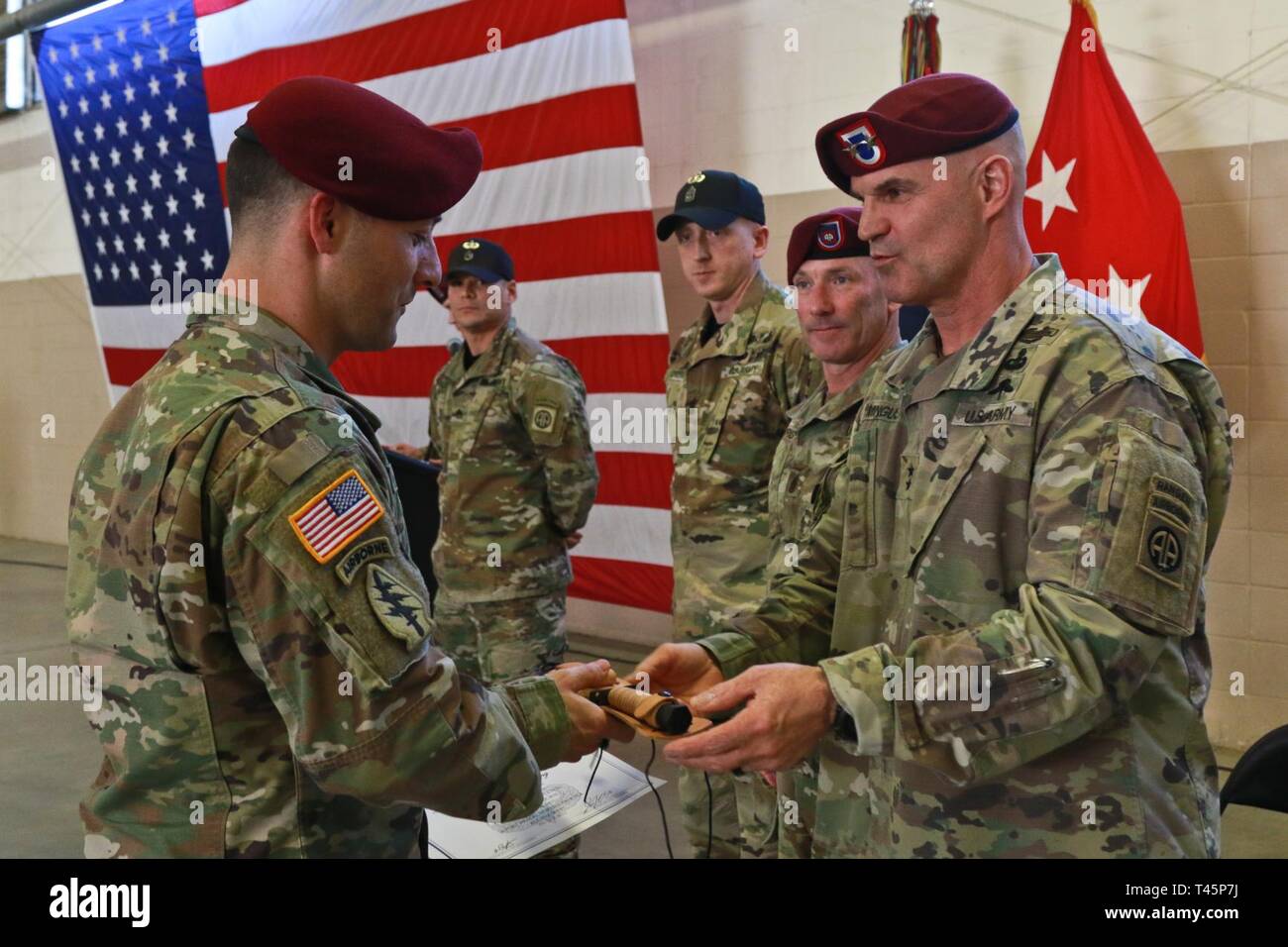 U.S. Army 1st Sgt. Jason Reeves, the Jumpmaster Class 04-19 honor ...