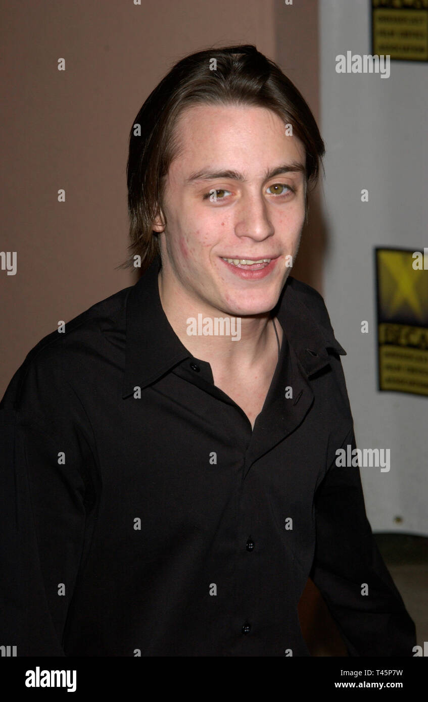 LOS ANGELES, CA. January 17, 2003: Actor KIERAN CULKIN at the Broadcast ...