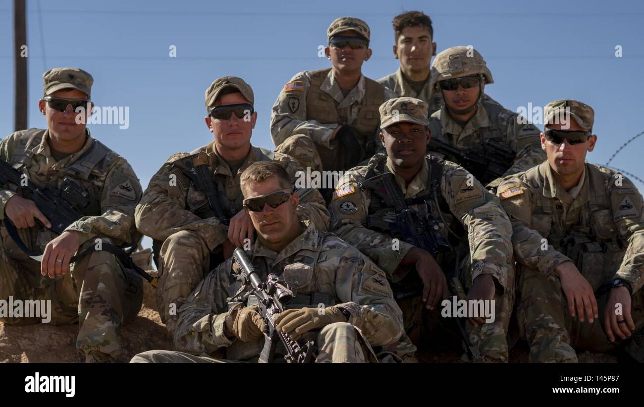 Infantrymen with Company C, 3rd Battalion, 41st Infantry Regiment, 1st ...