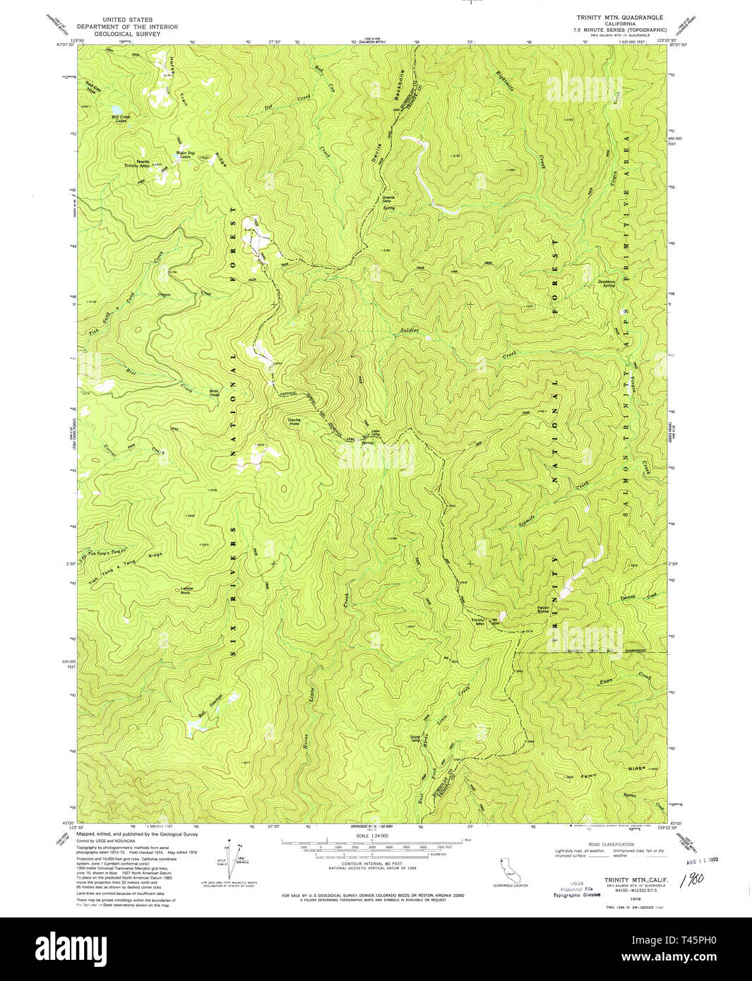 Trinity california map hi-res stock photography and images - Alamy