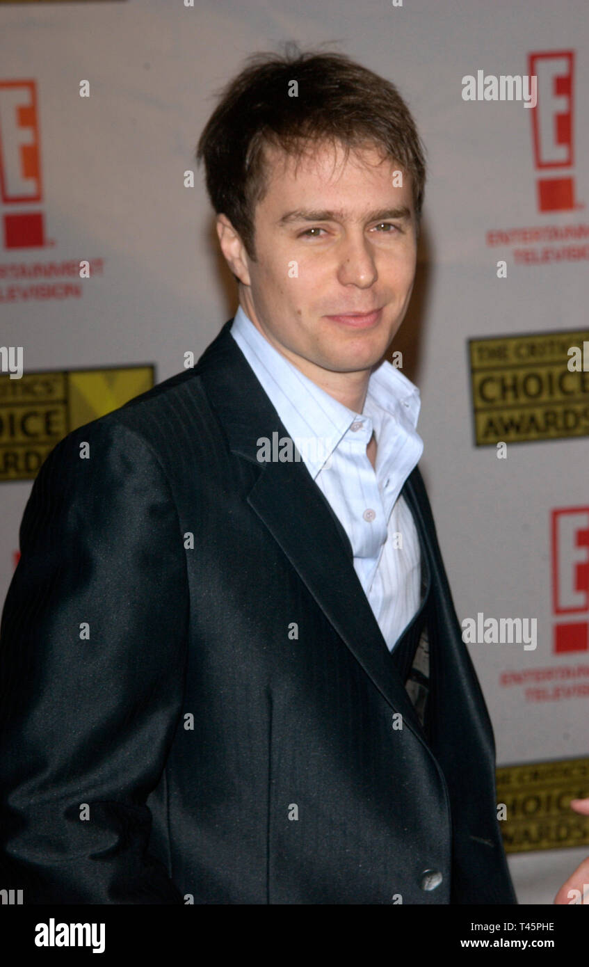 LOS ANGELES, CA. January 17, 2003: Actor SAM ROCKWELL at the Broadcast ...