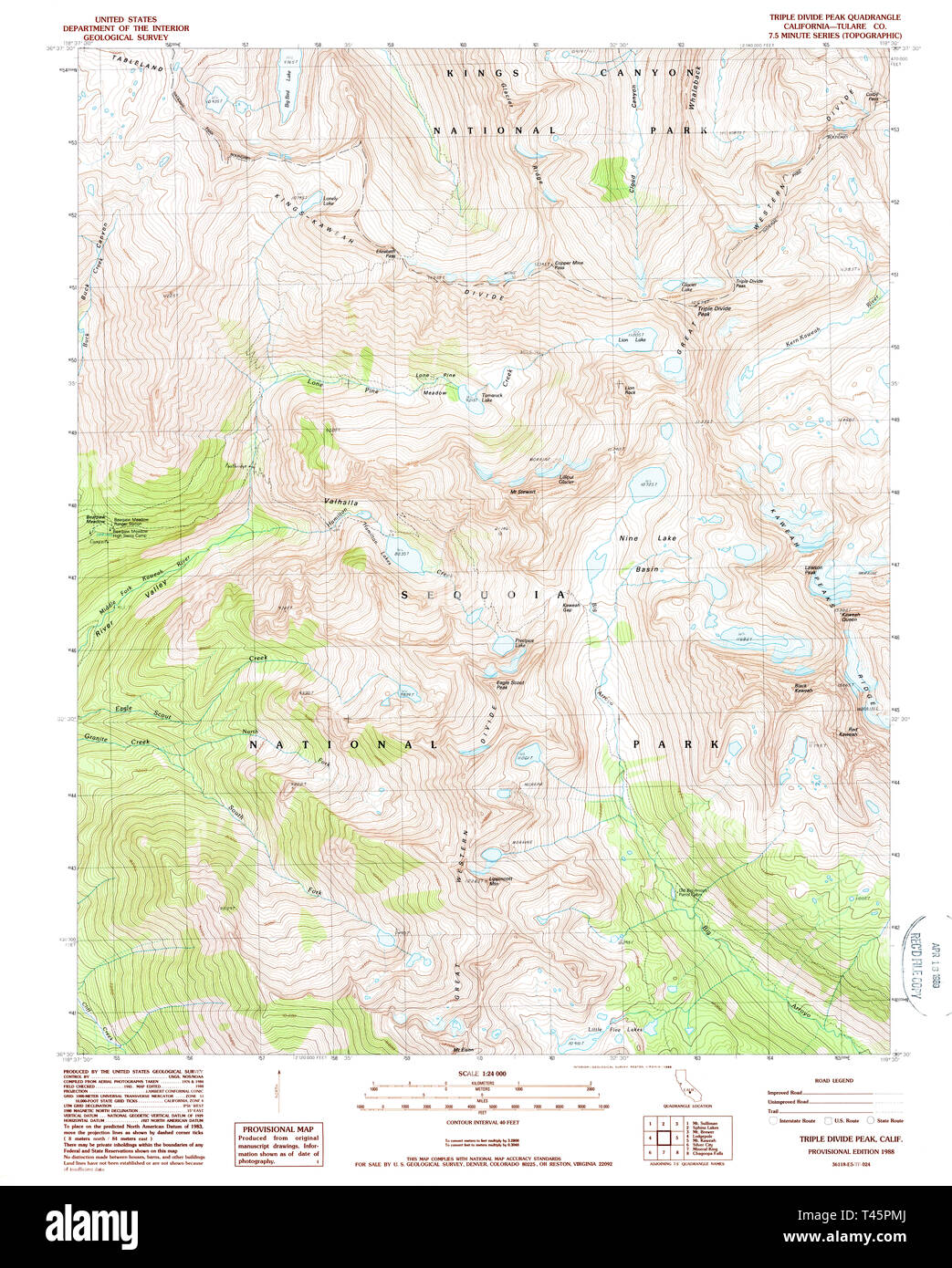 Triple divide peak hi-res stock photography and images - Alamy