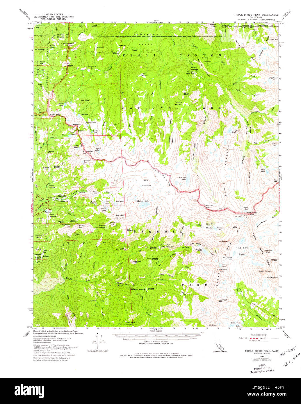 Triple divide peak Cut Out Stock Images & Pictures - Alamy