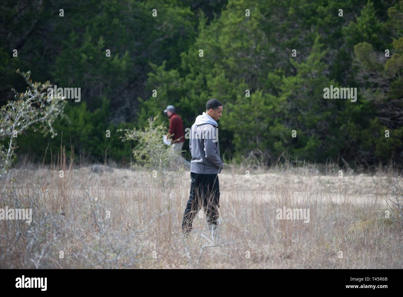 Search Team 2-Charlie conducts a search for a missing person in a rural ...