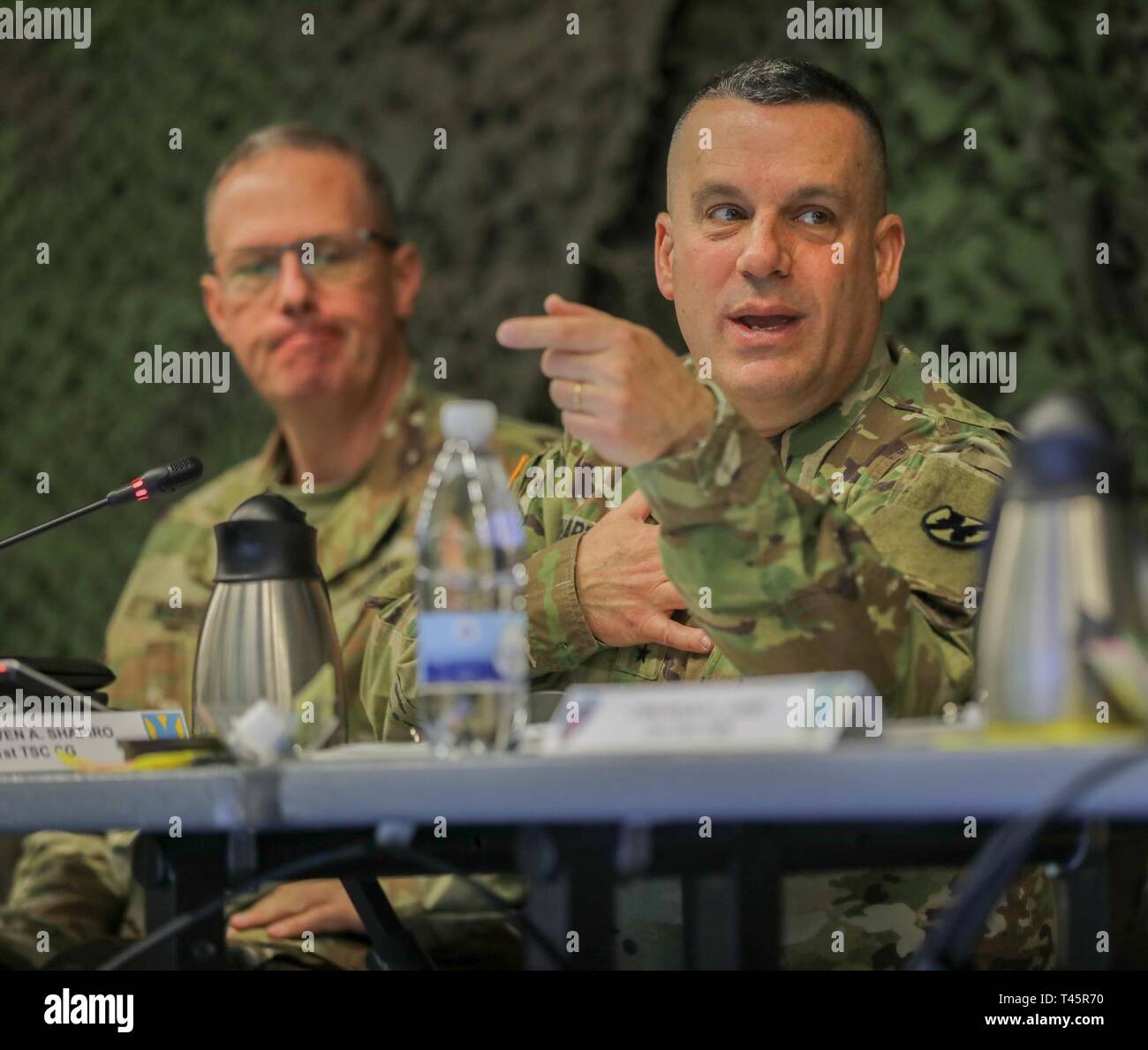 RHINE ORDNANCE BARRACKS, Germany – Maj. Gen Steven Shapiro, 21st Theater Sustainment Command ...