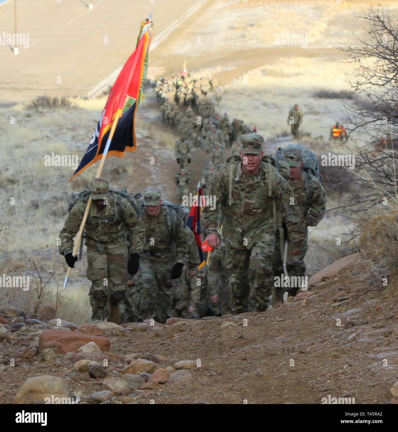Col. James G. Kent (right), commander, 4th Sustainment Brigade, leads ...