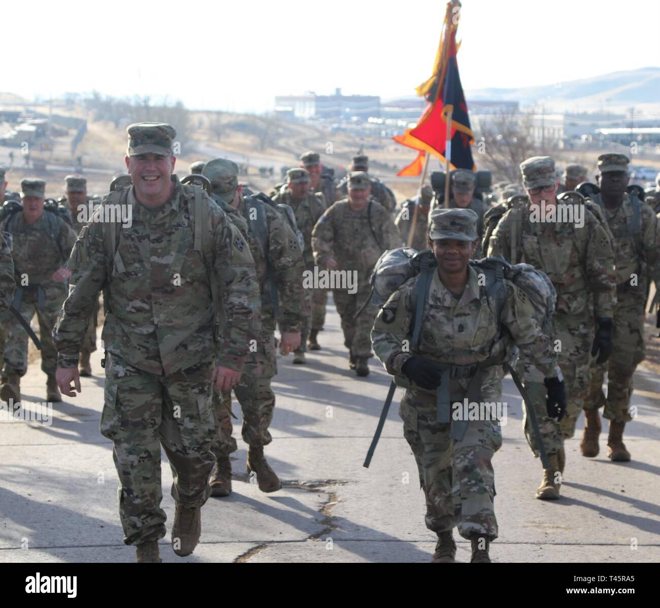 Col. James G. Kent (left), commander, and Command Sgt. Maj. Phelicea ...