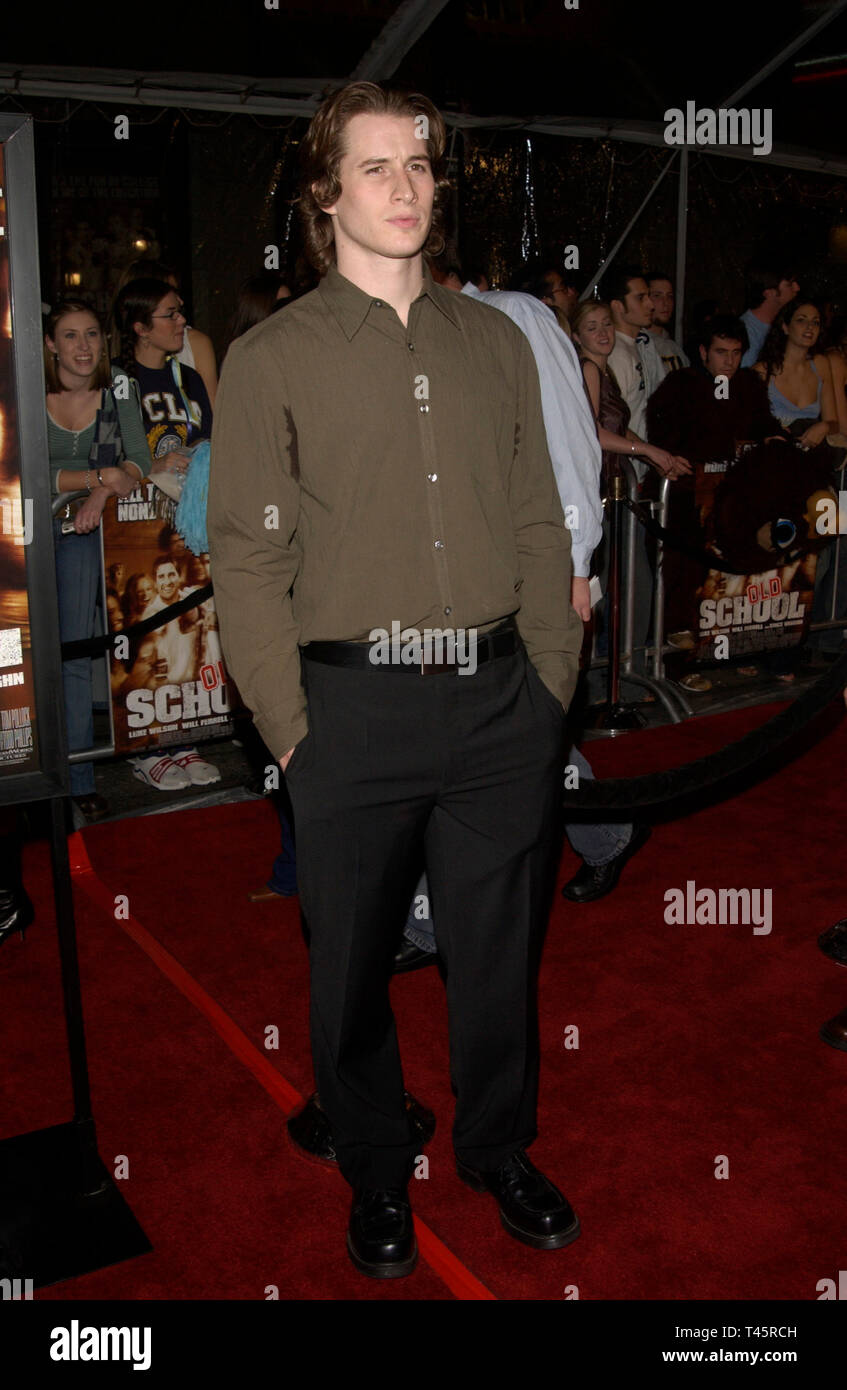 LOS ANGELES, CA. February 13, 2003: Actor BRENDAN FEHR at the world ...