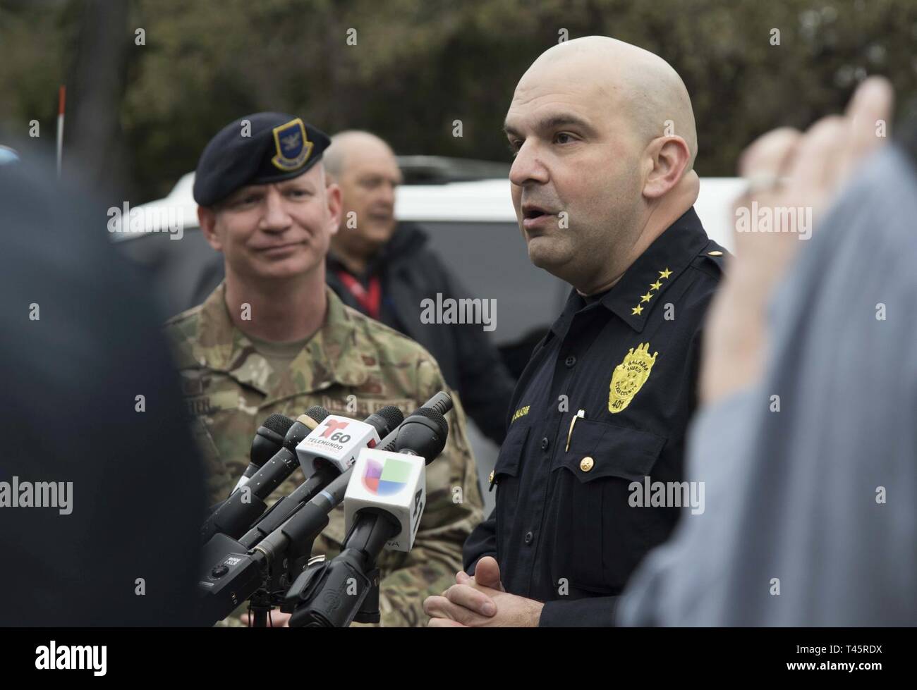 U.S. Air Force Col. Jeffrey F. Carter, 502d Security Forces Group ...