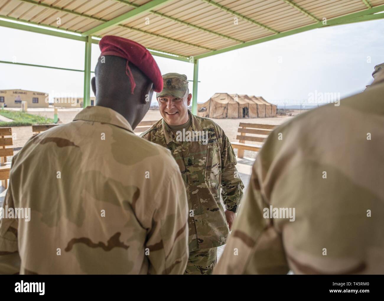 U.S. Army Command Sgt. Maj. Daniel Cromer, the operations sergeant ...