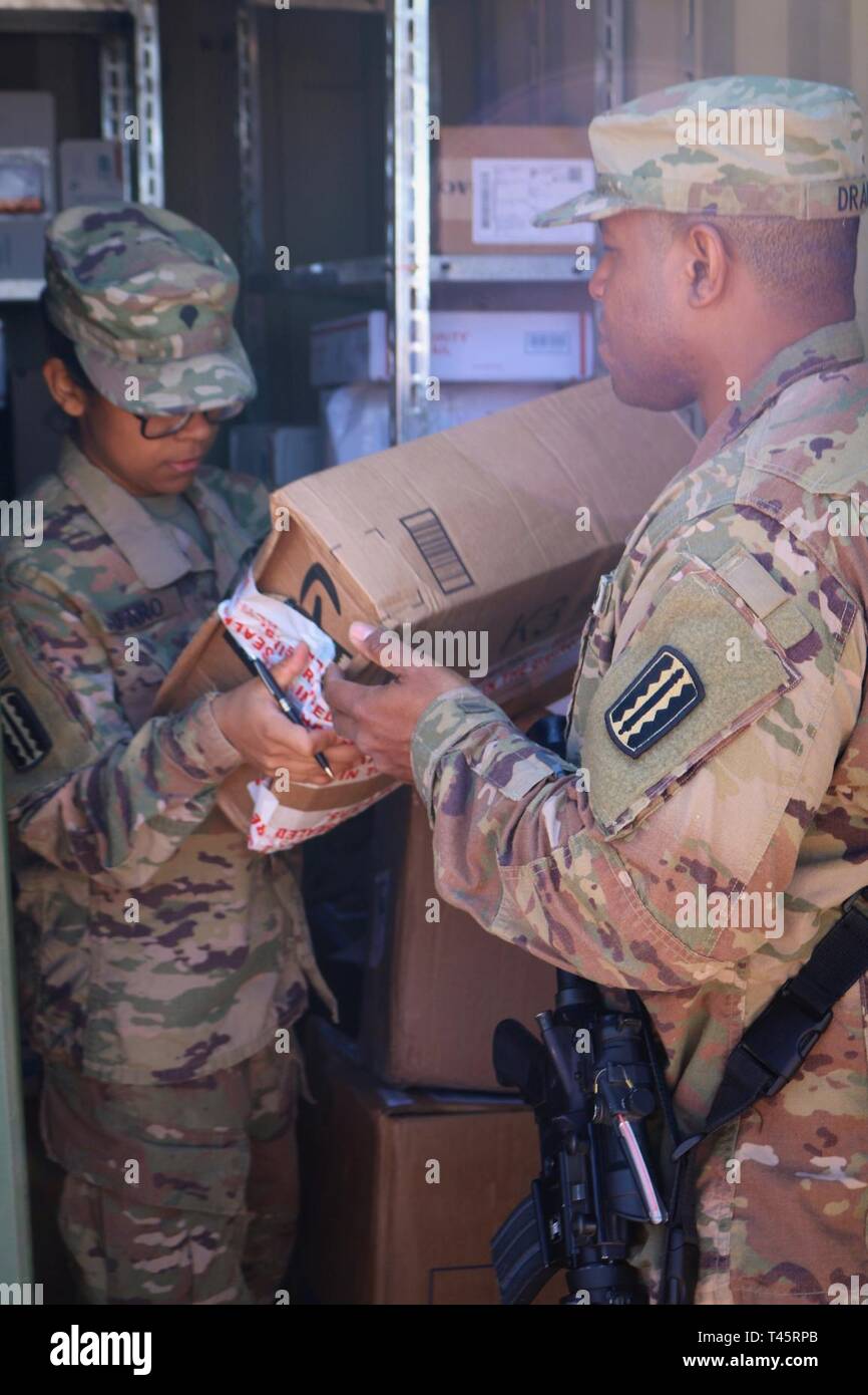 Spc. Briana Alfaro and Spc. Donte Drake, 529th Support Battalion human ...