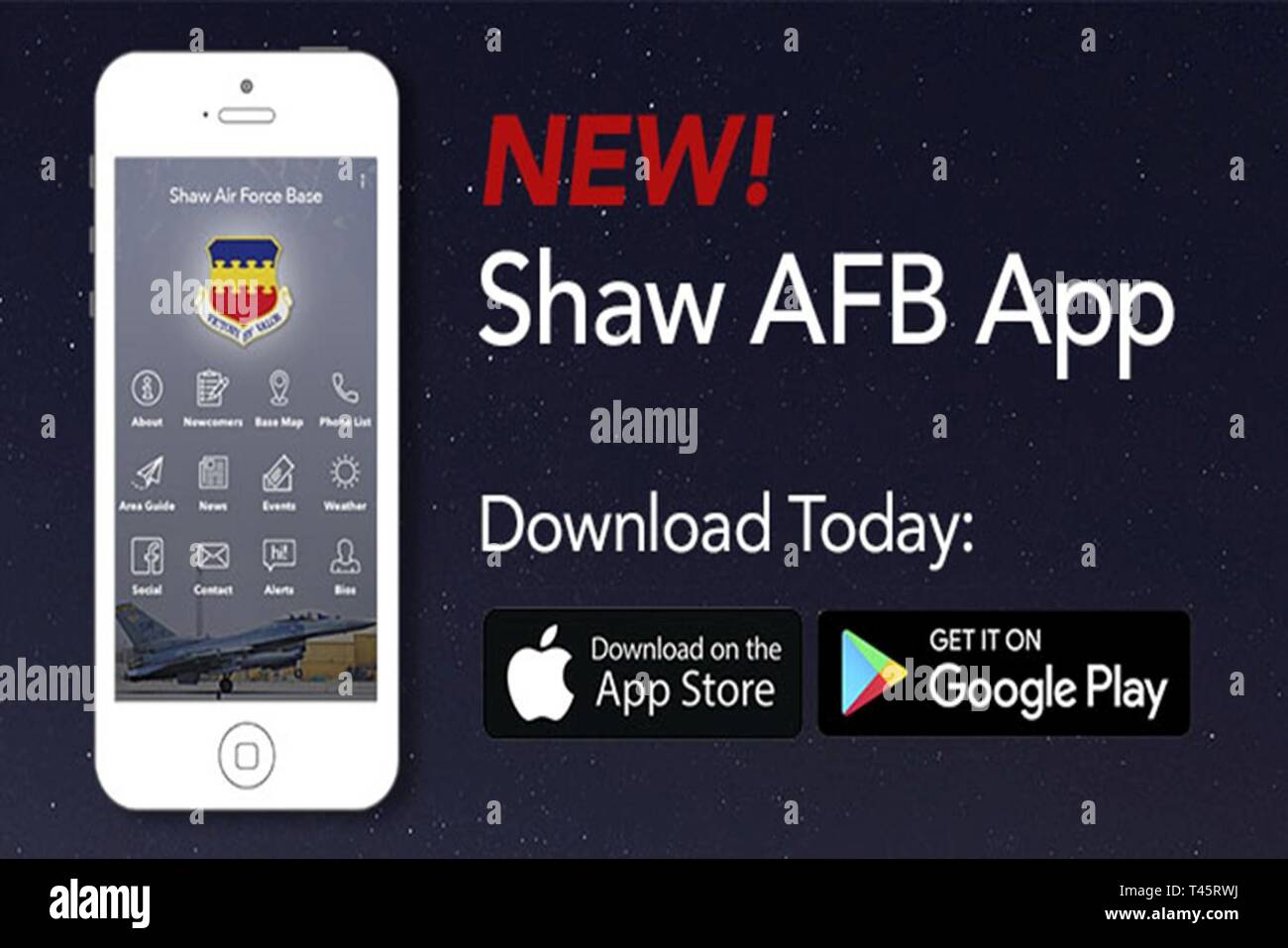 The Shaw Air Force Base cell phone application is available to download ...