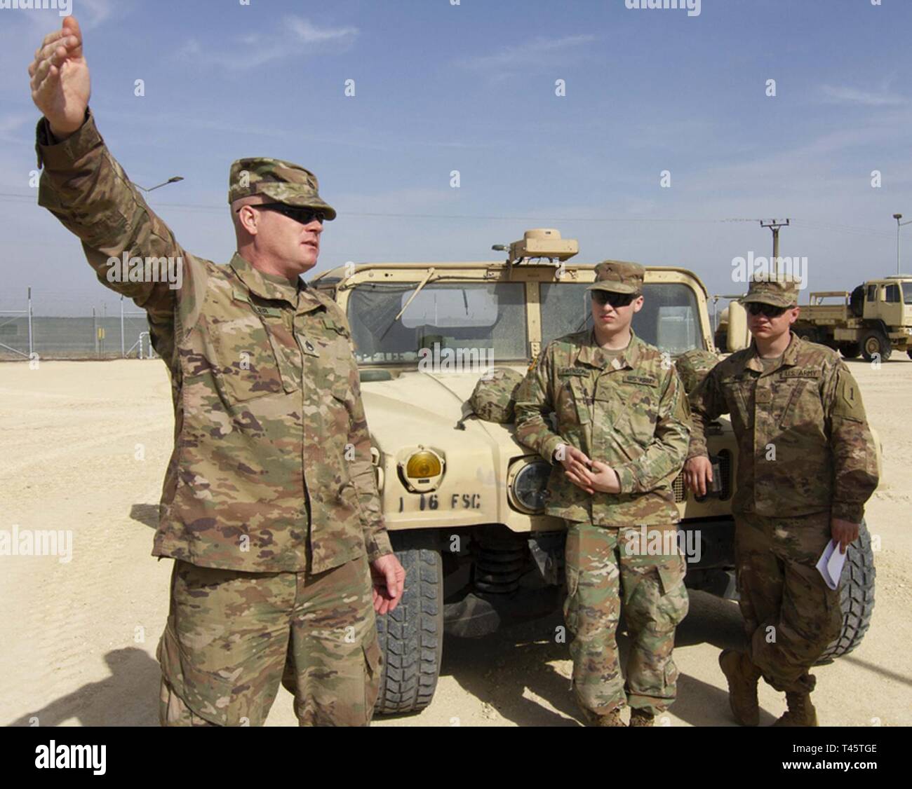 U.S. Army Staff Sgt. Don Miller, a master driver with 1st Battalion ...