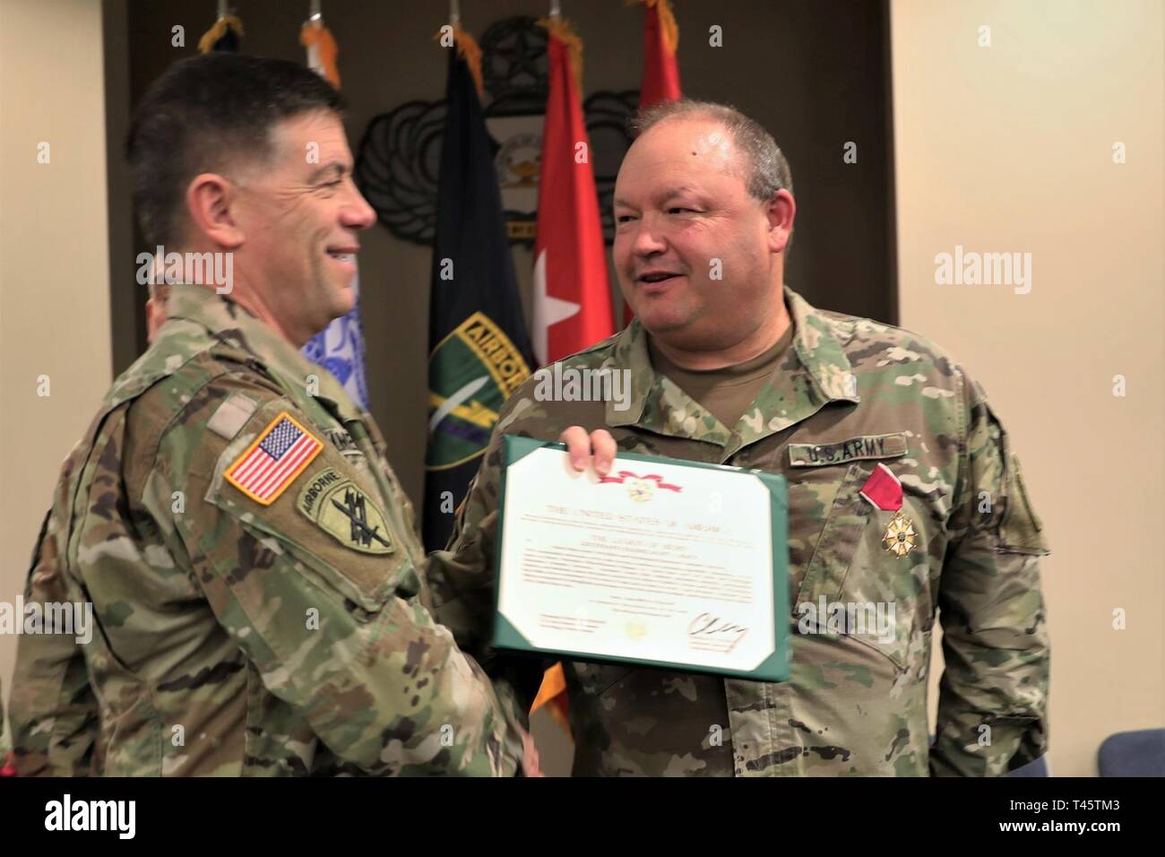 Lt. Col. Scott A. Matti, right, United States Army Civil Affairs and ...