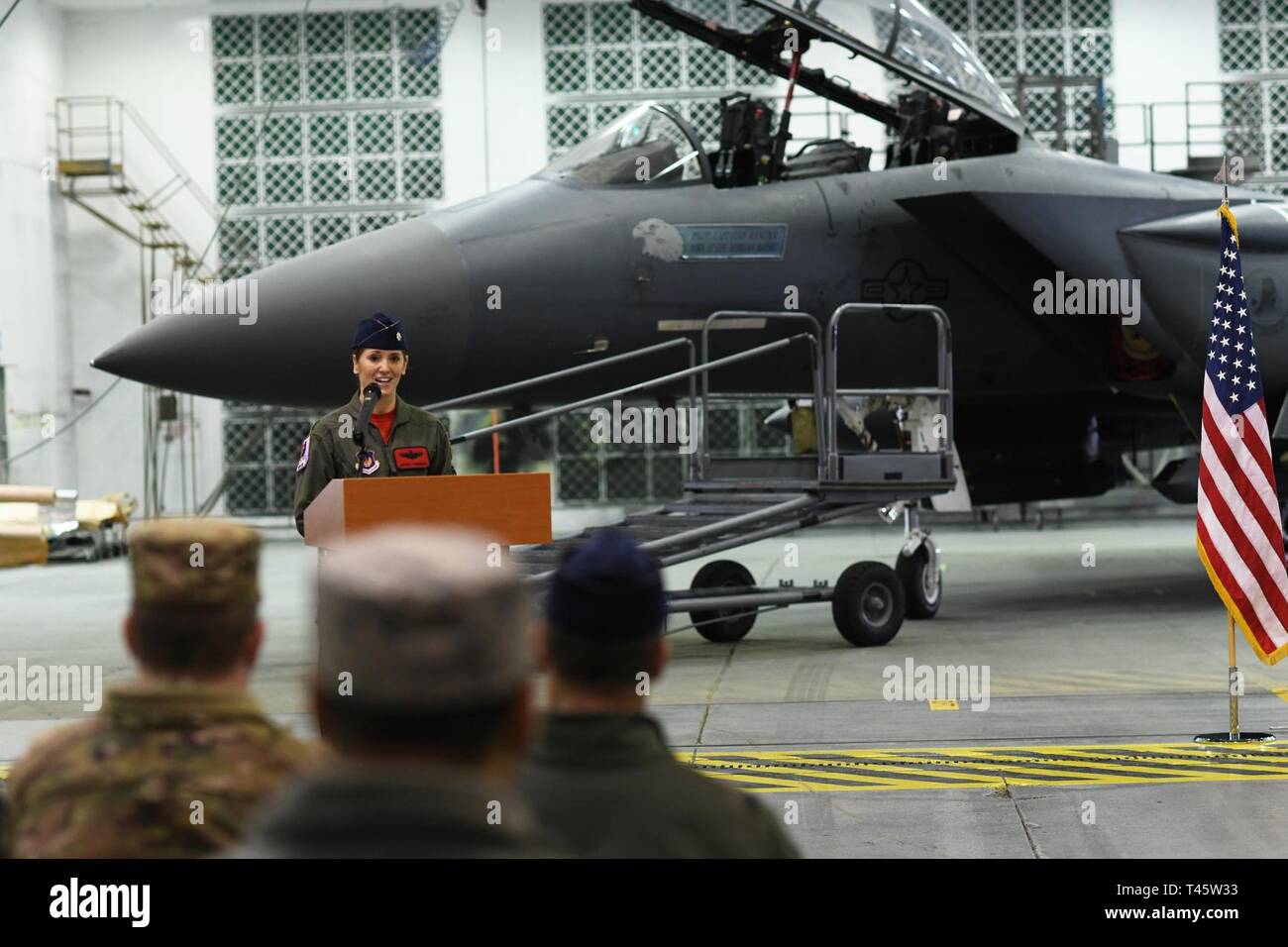 Lt. Col. Jaina L. Donberg, incoming 494th Fighter Squadron commander ...