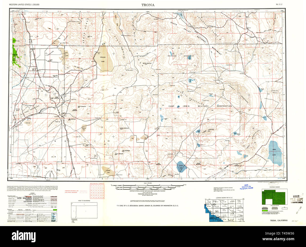 California map 1960 hi-res stock photography and images - Alamy