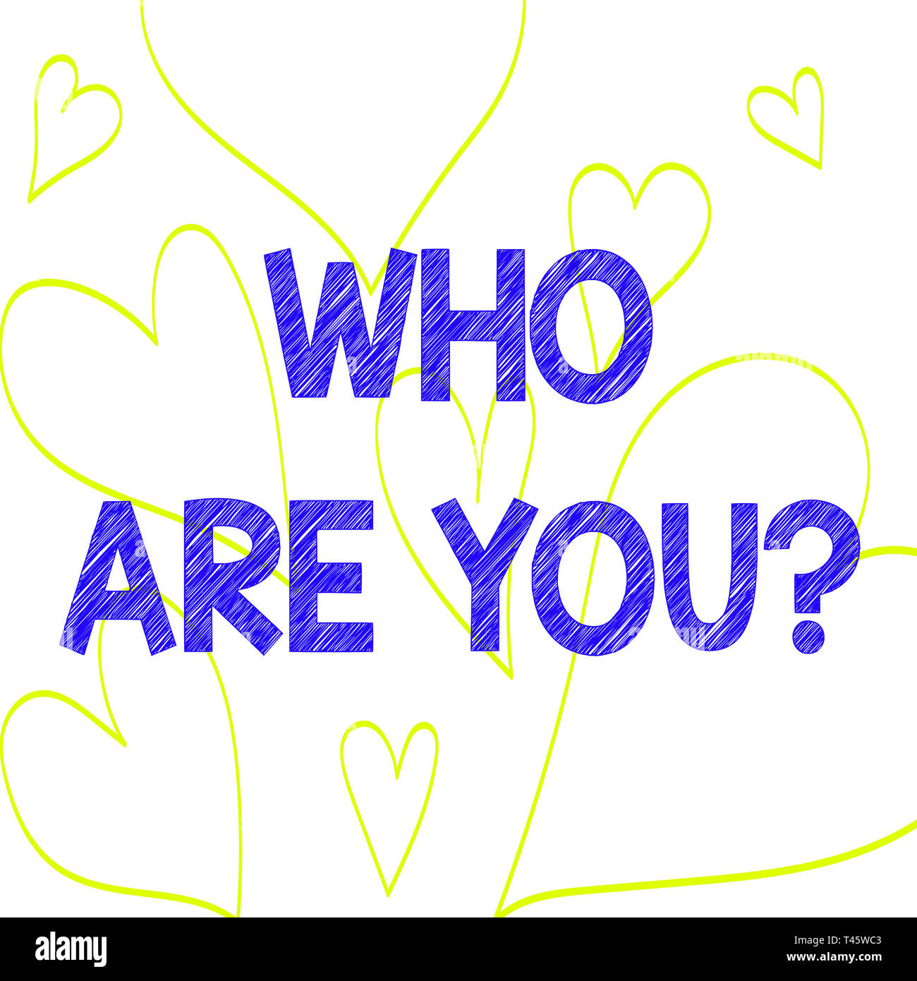 Text sign showing Who Are You Question. Business photo text asking ...