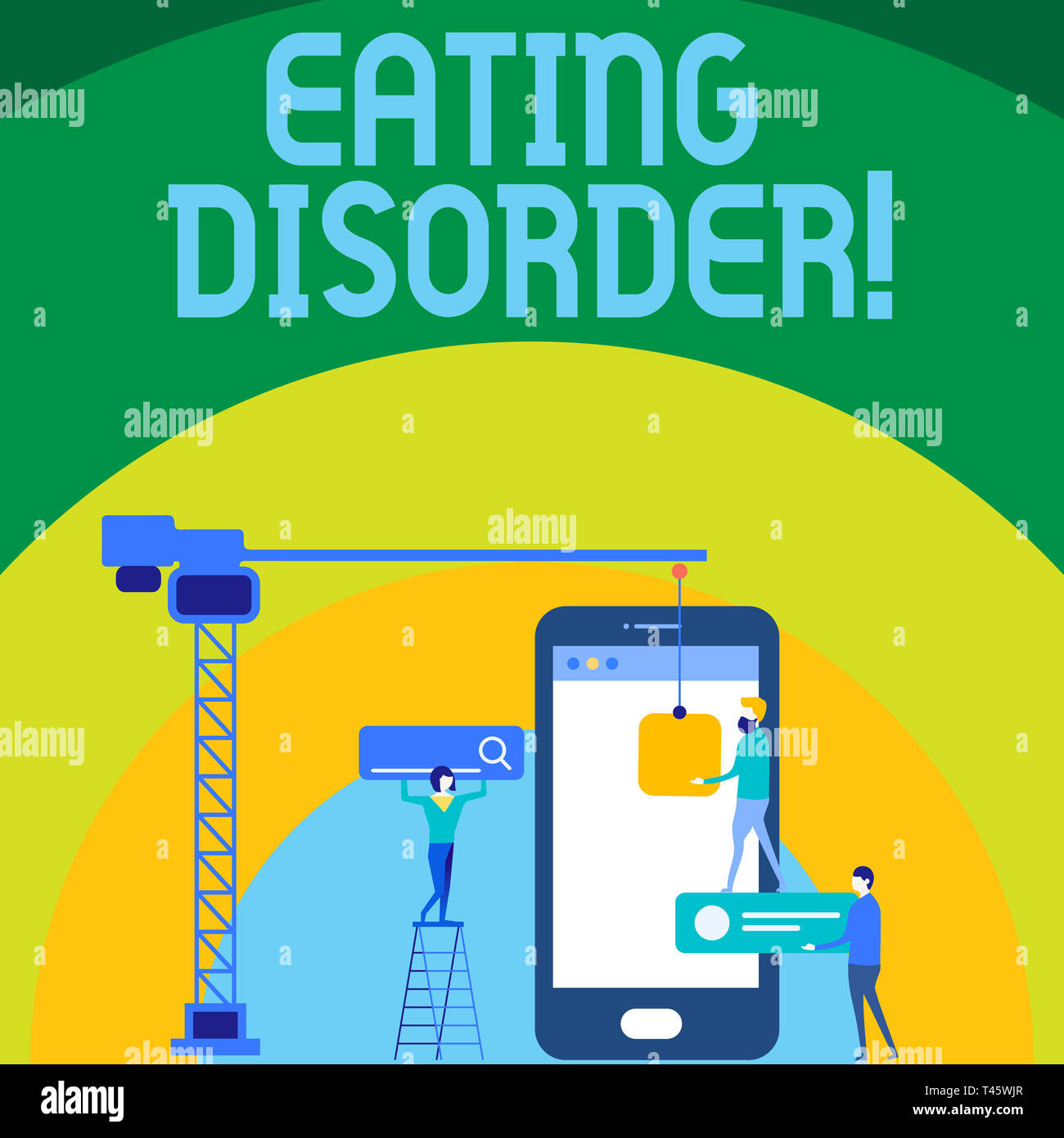 Conceptual hand writing showing Eating Disorder. Concept meaning ...