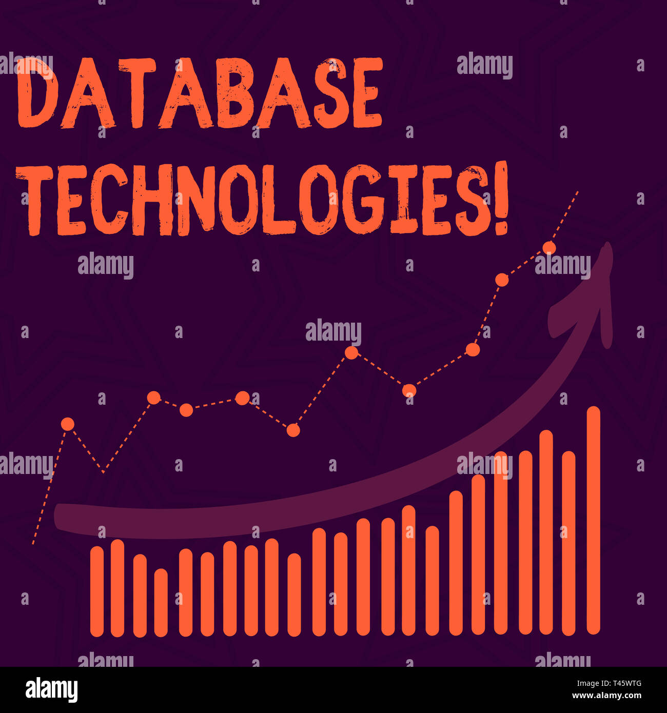 Text sign showing Database Technologies. Business photo text Organization of a collection of ...