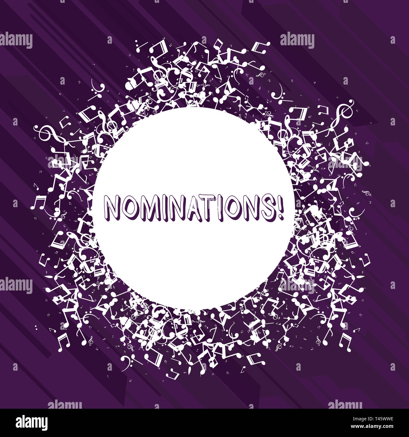 Word writing text Nominations. Business photo showcasing action of ...