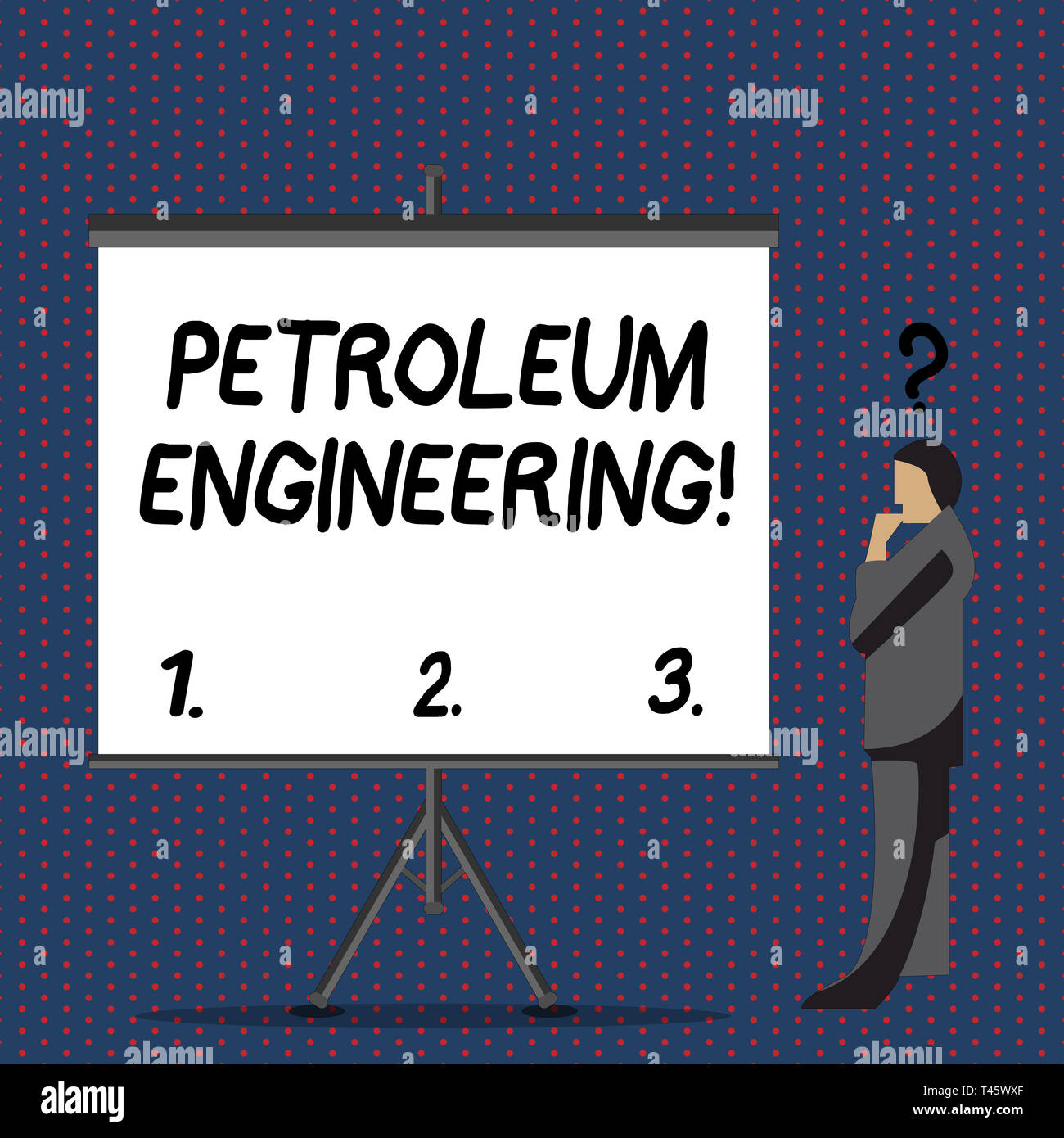 Text sign showing Petroleum Engineering. Business photo text Activities ...