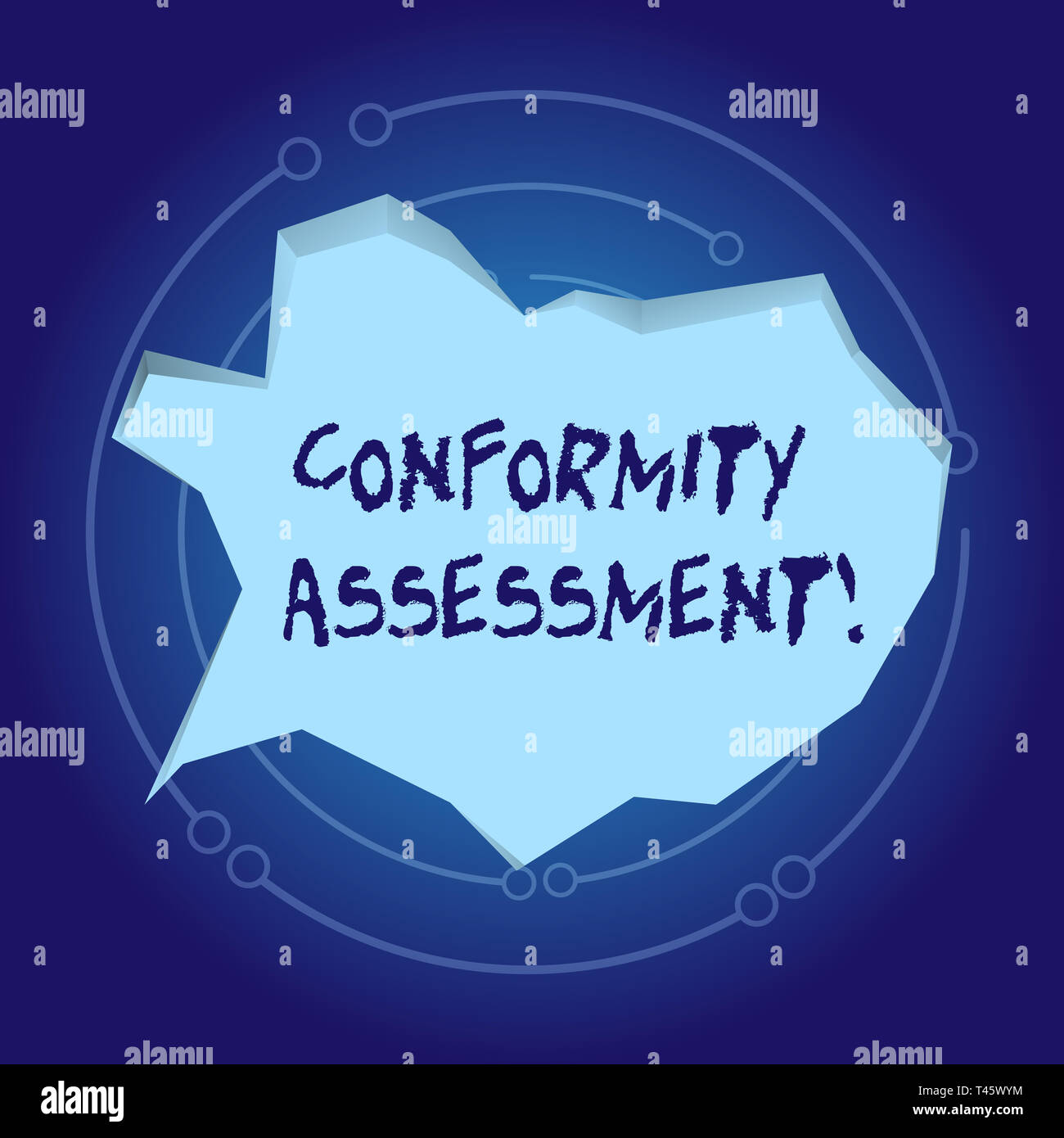 Text sign showing Conformity Assessment. Business photo showcasing ...