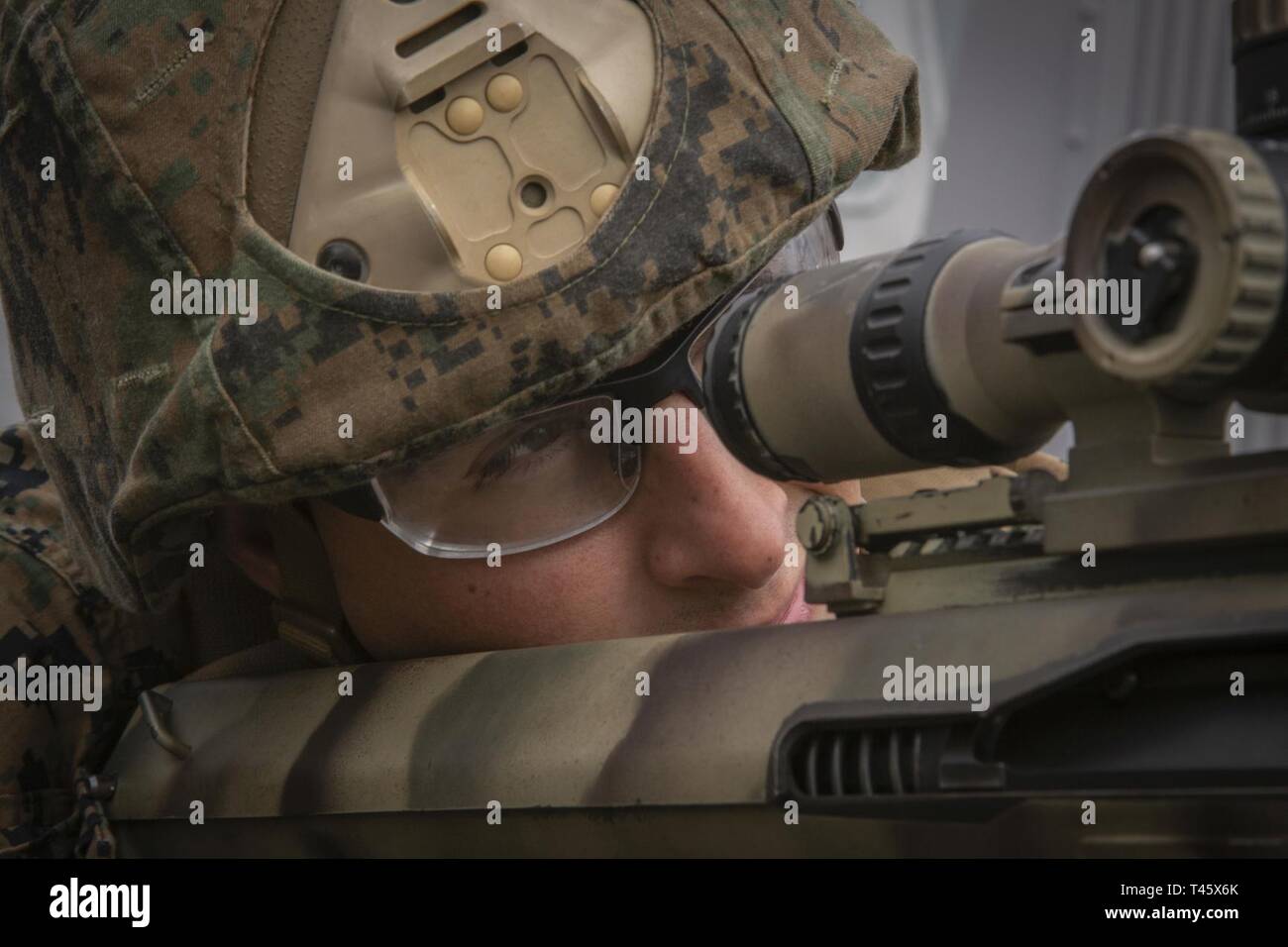 PACIFIC OCEAN (Feb. 20, 2019) U.S. Marine Corps 1st Lt. Nathaniel ...