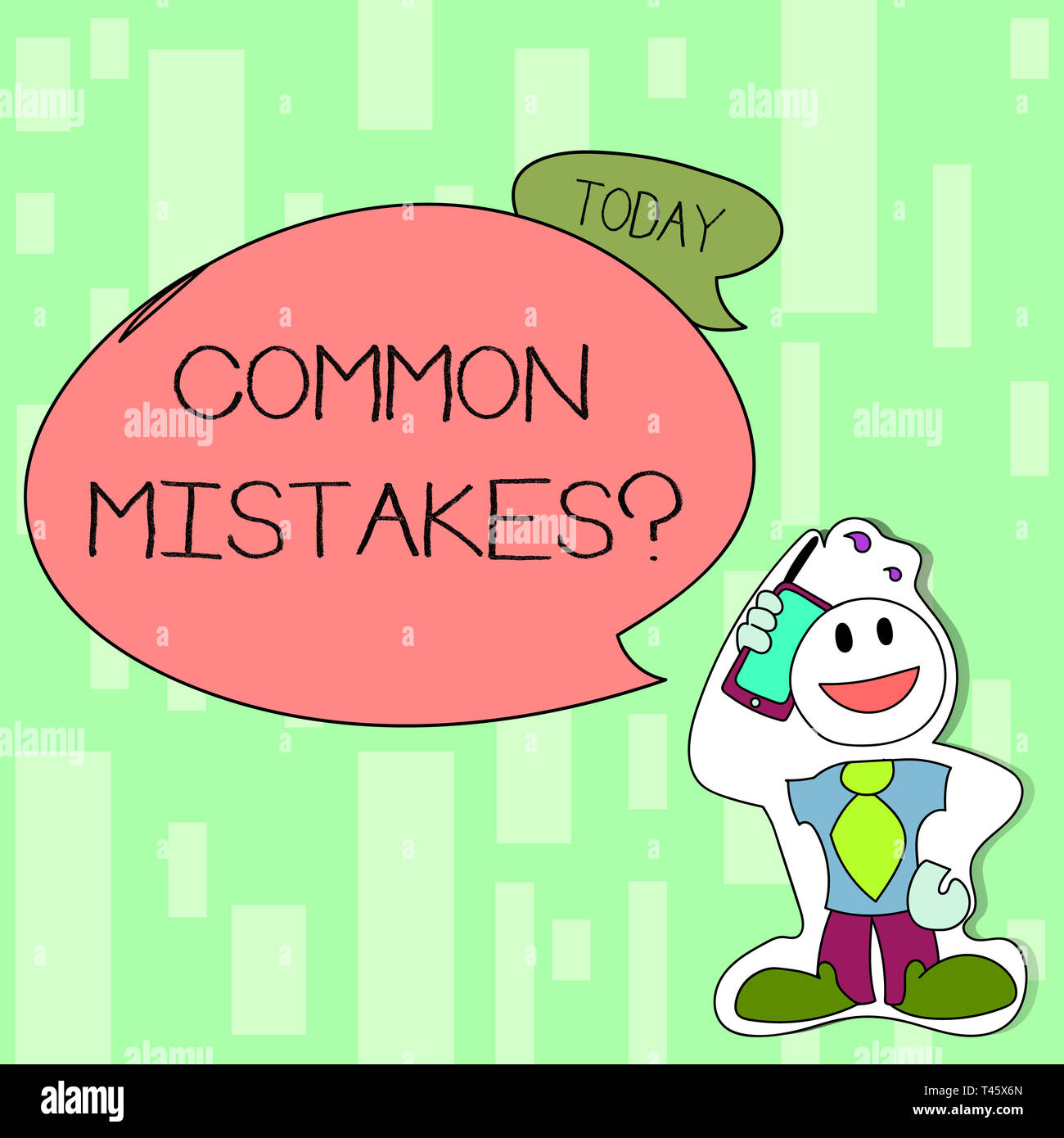 Handwriting text writing Common Mistakes question. Conceptual photo ...