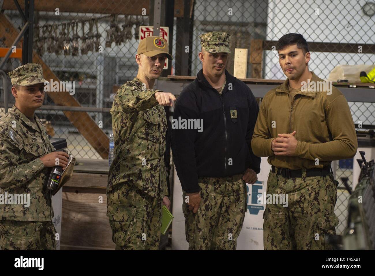 ROTA, Spain (March 9, 2019) Seabees assigned to Naval Mobile ...