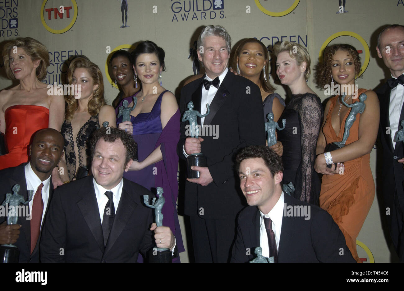 LOS ANGELES, CA. March 09, 2003: Cast of CHICAGO - Richard gere ...
