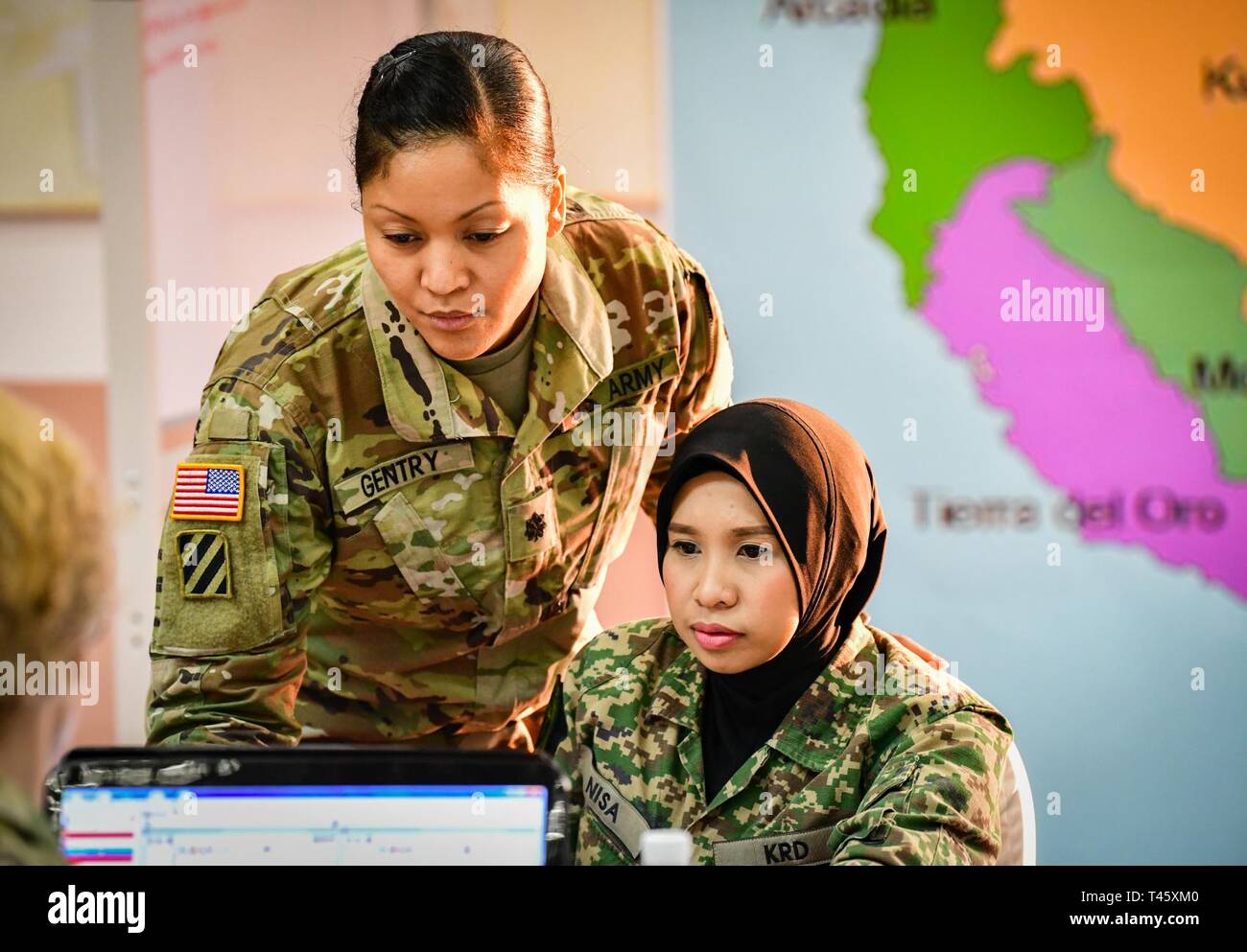 U.S. Army Lt. Col. Angela Gentry, Washington Army National Guard ...