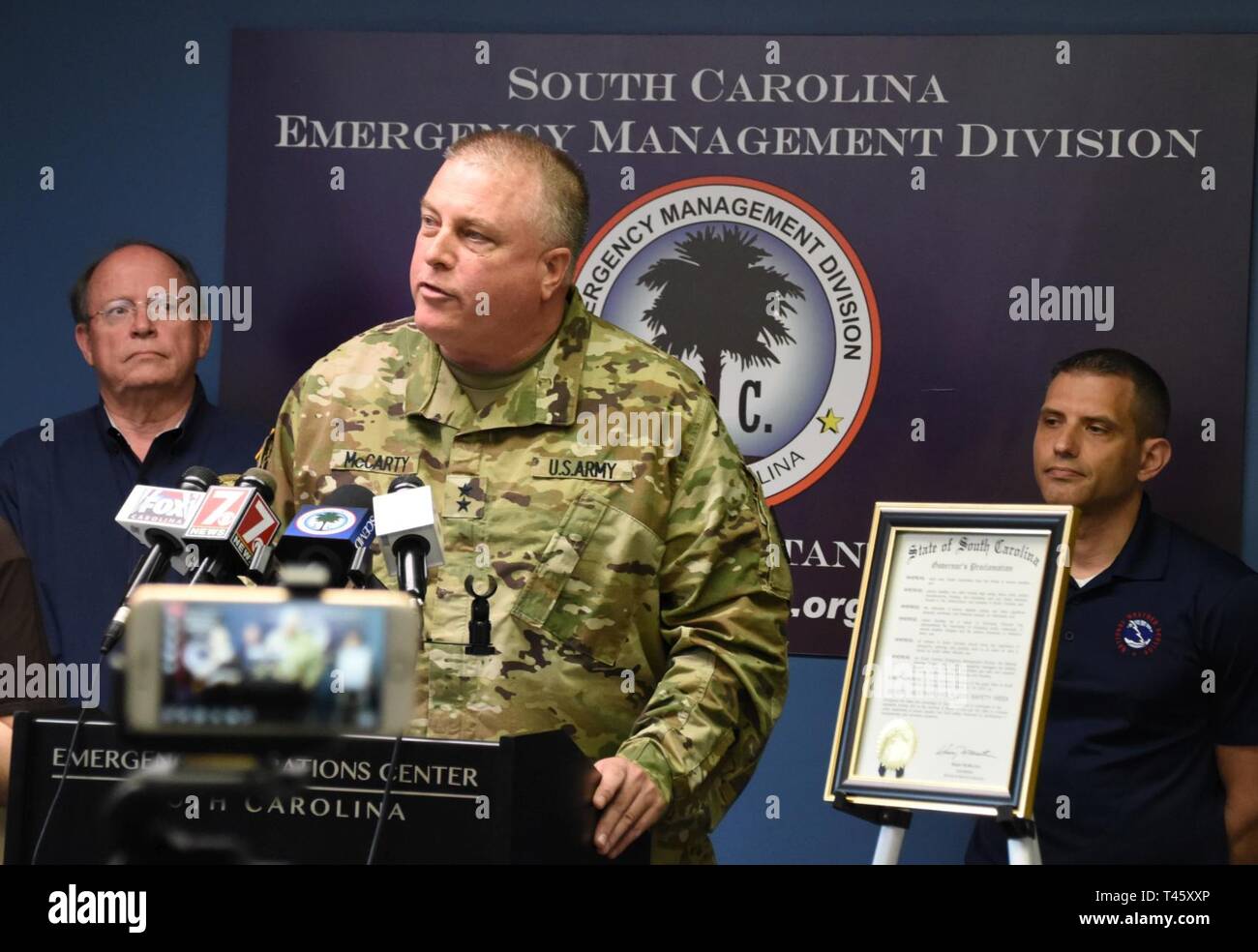 U.S. Army Maj. Gen. Van McCarty, the adjutant general for South ...